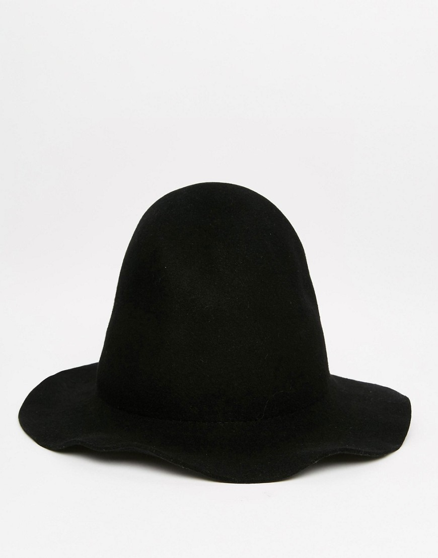 ASOS Pointed Crown Unstructured Felt Hat - Black for Men | Lyst