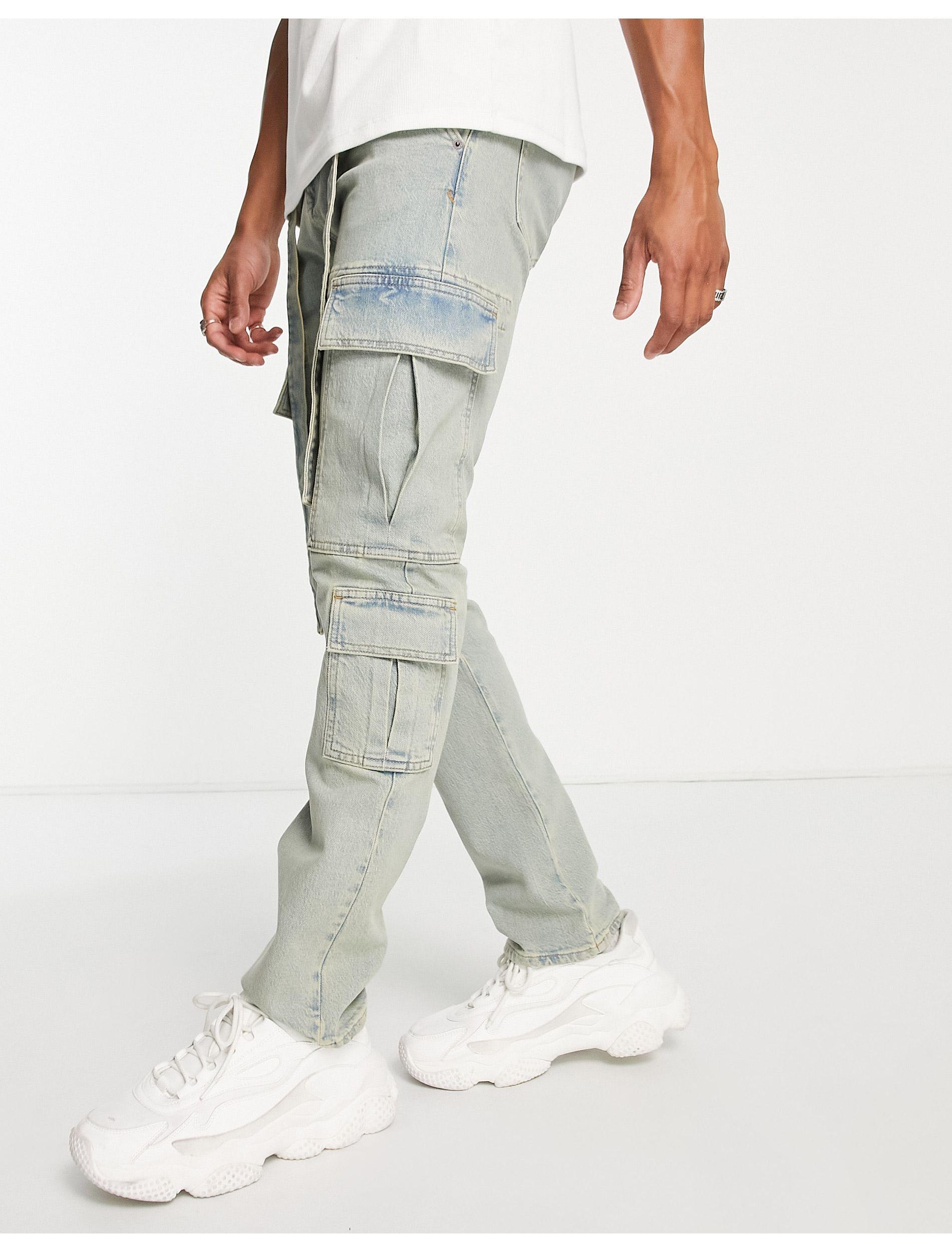 Denim Cargo Pants For Men