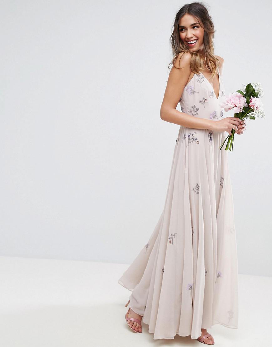 Asos Embellished Cami Maxi Dress Lyst