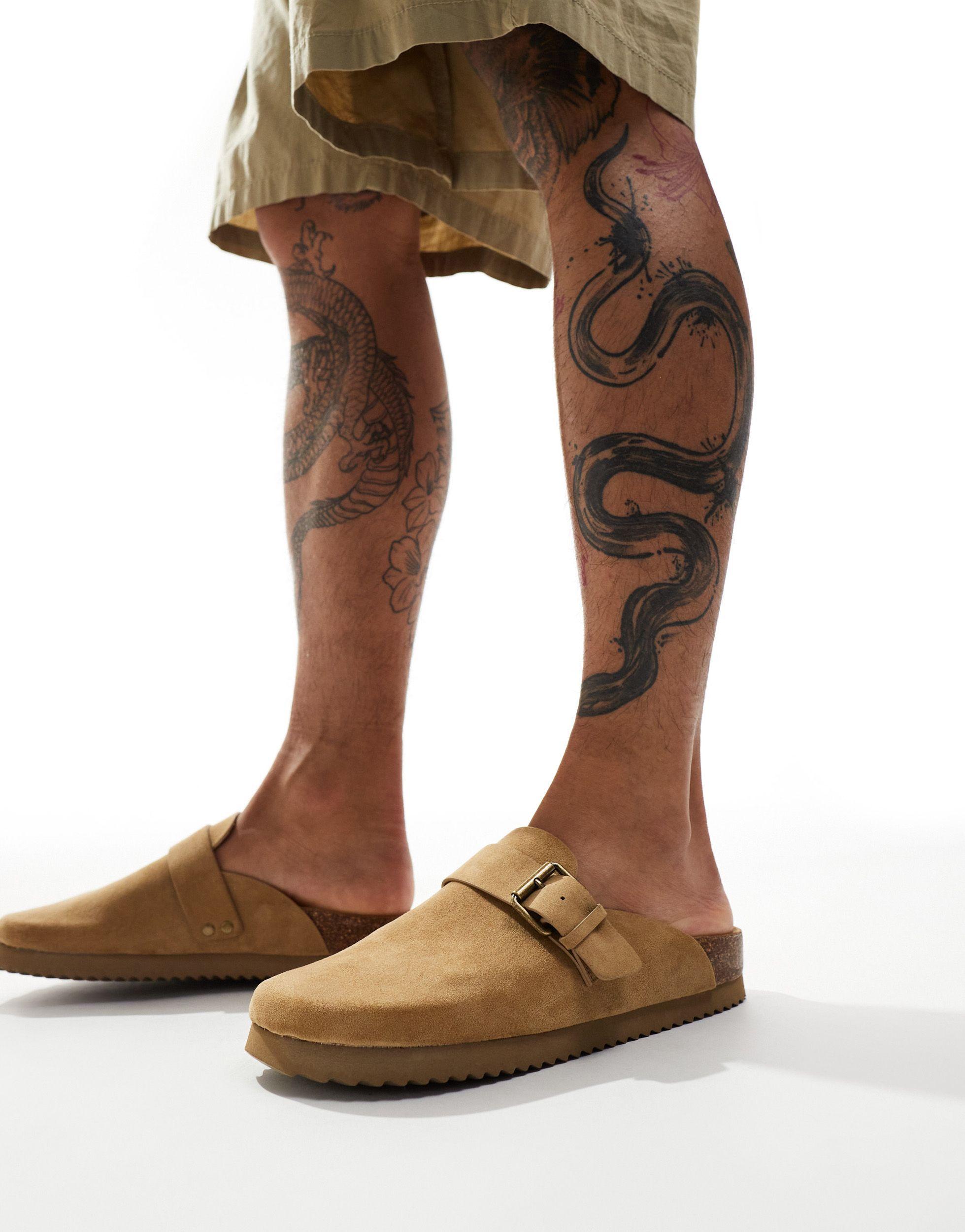 Bershka Clog With Buckle in Brown for Men | Lyst