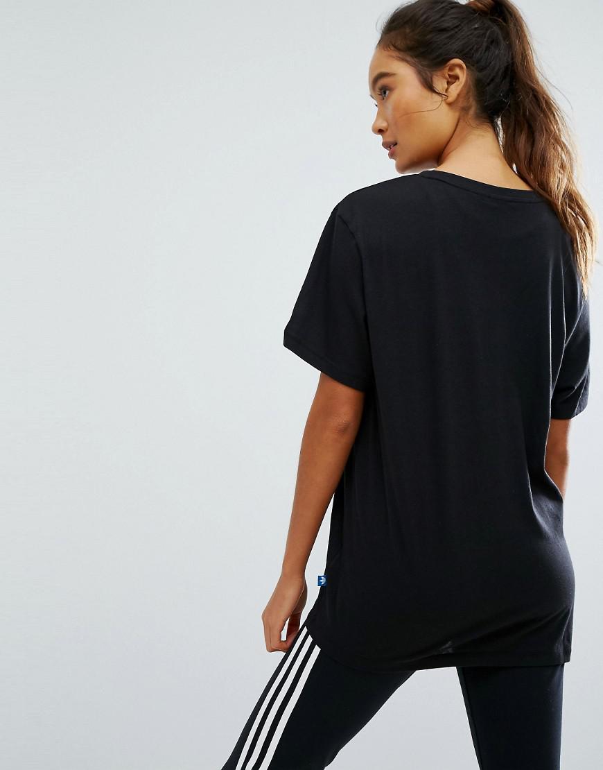 adidas Originals Originals Adicolour Oversized T-shirt With Trefoil ...