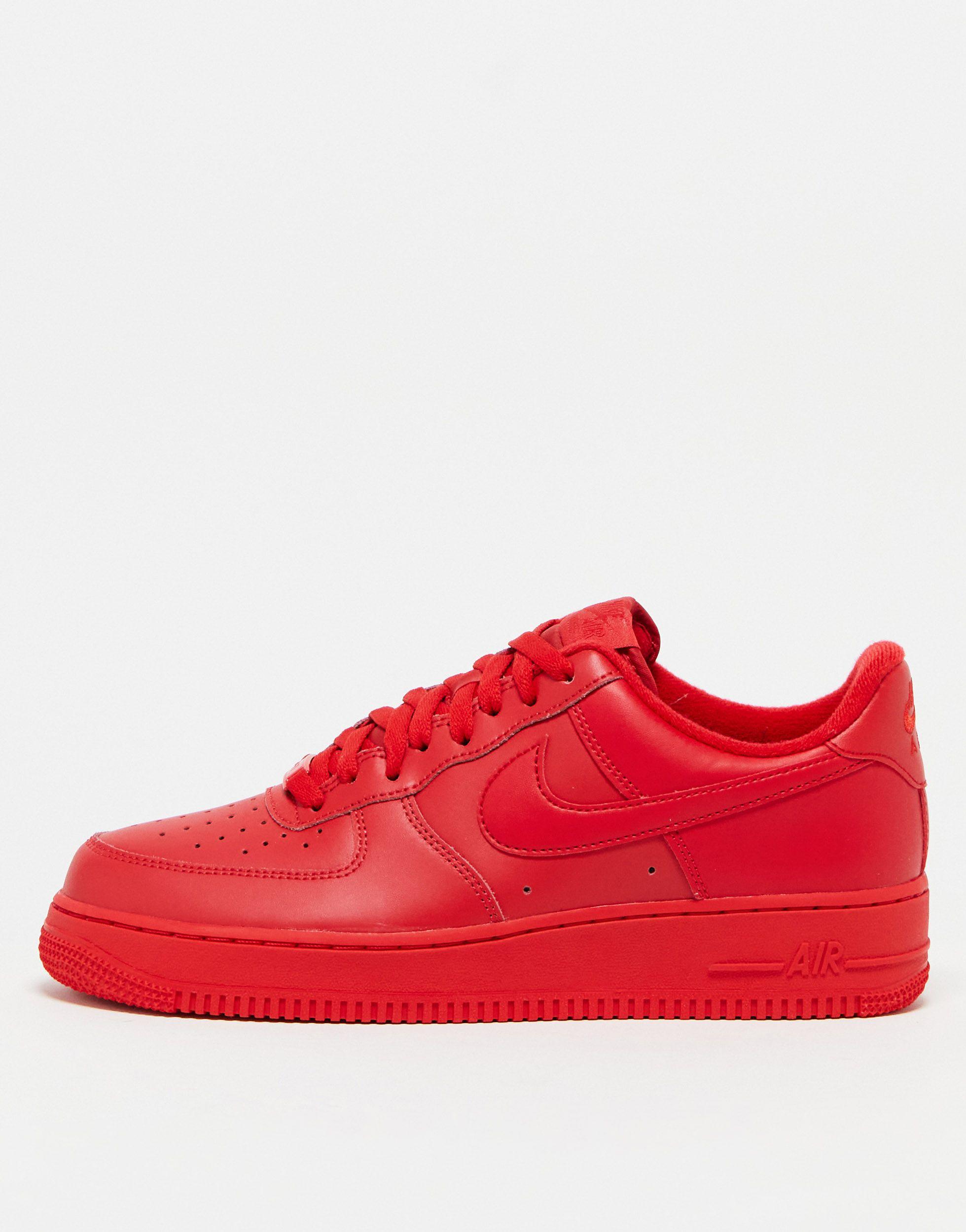 Nike Air Force 1 '07 Sneakers in Red | Lyst
