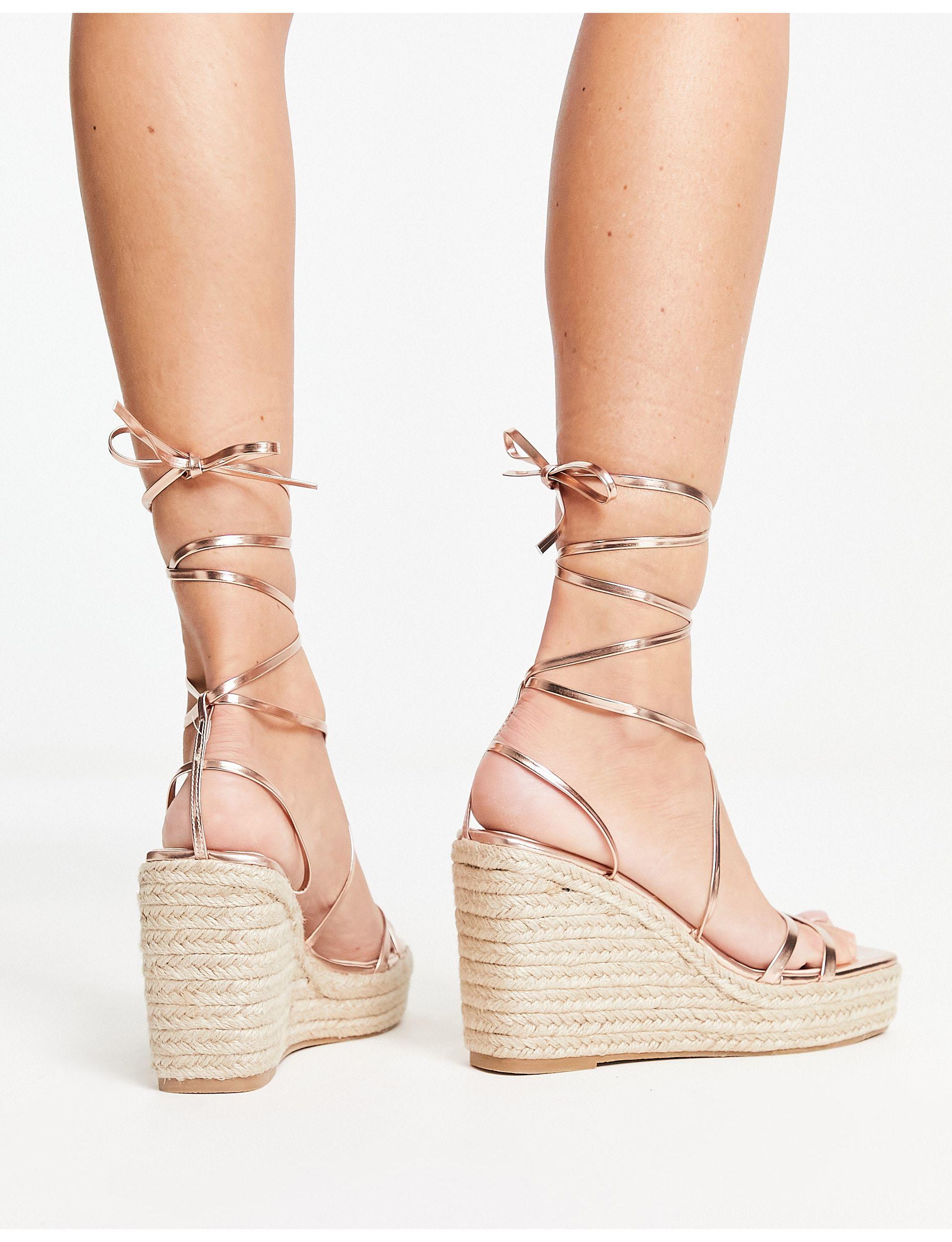 Tie Up The Leg Wedges