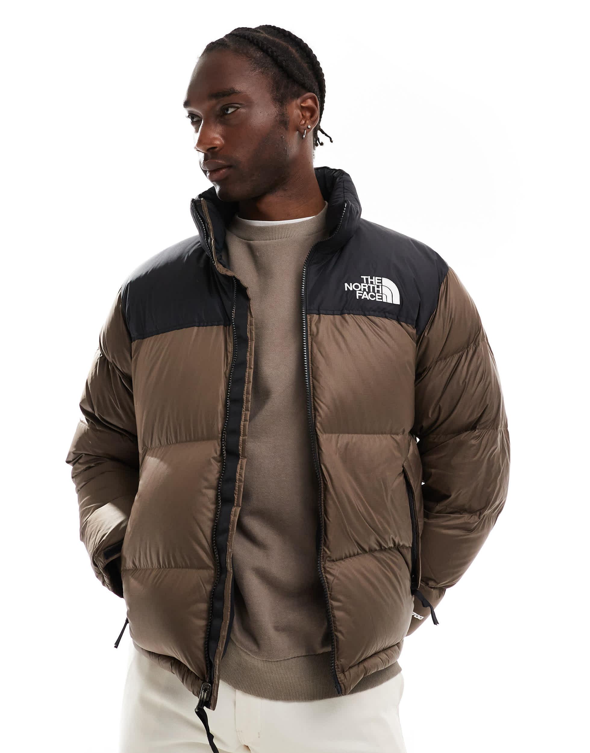 The North Face Retro Nuptse Puffer Jacket in Brown for Men | Lyst Australia