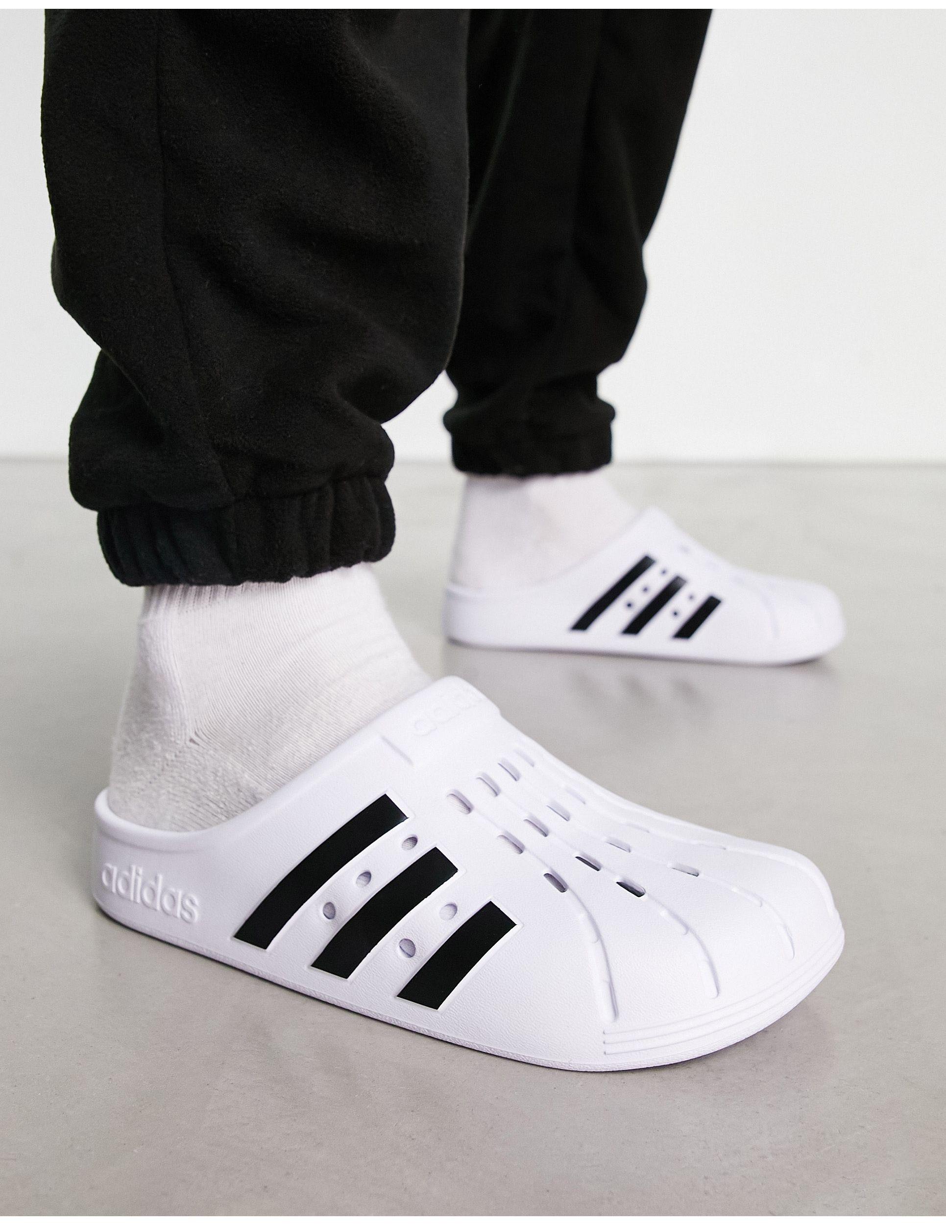 adidas Originals Adidas Sportswear Adilette Clog in Black for Men | Lyst