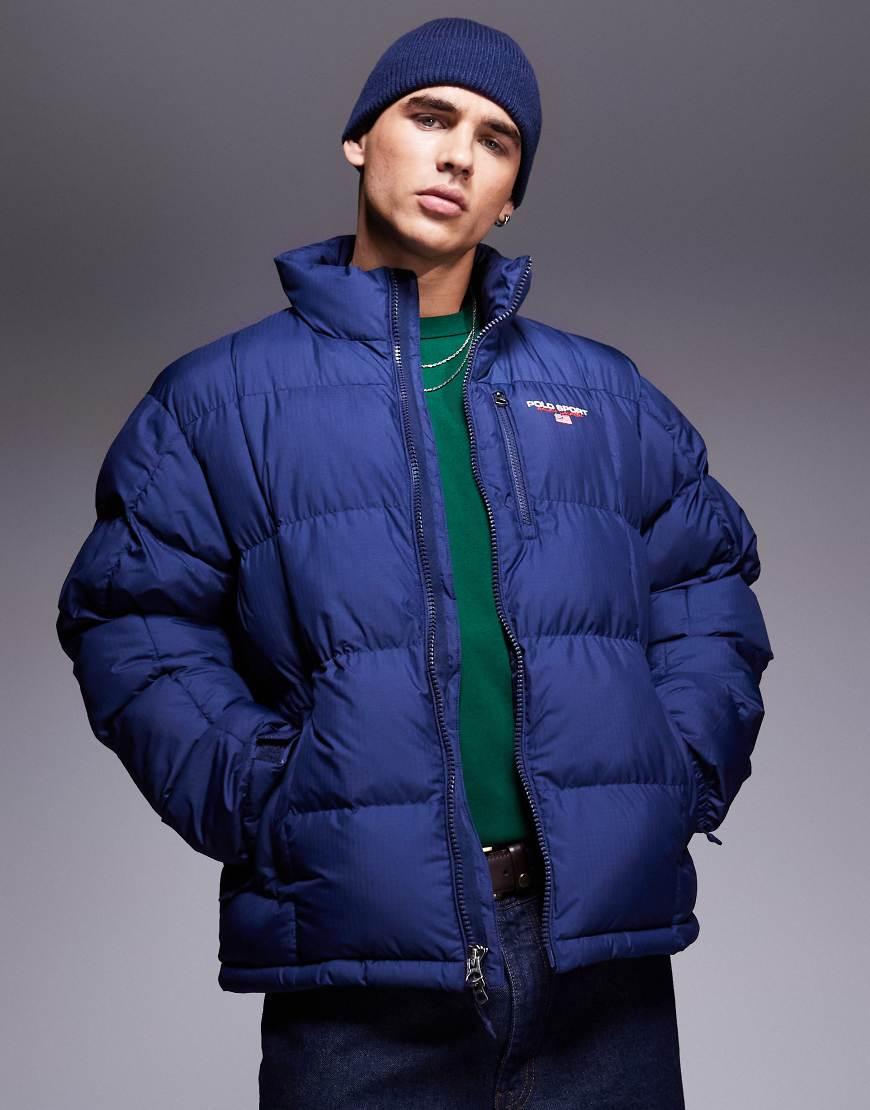 Polo Ralph Lauren Sport Capsule Logo Puffer Jacket in Blue for Men ...