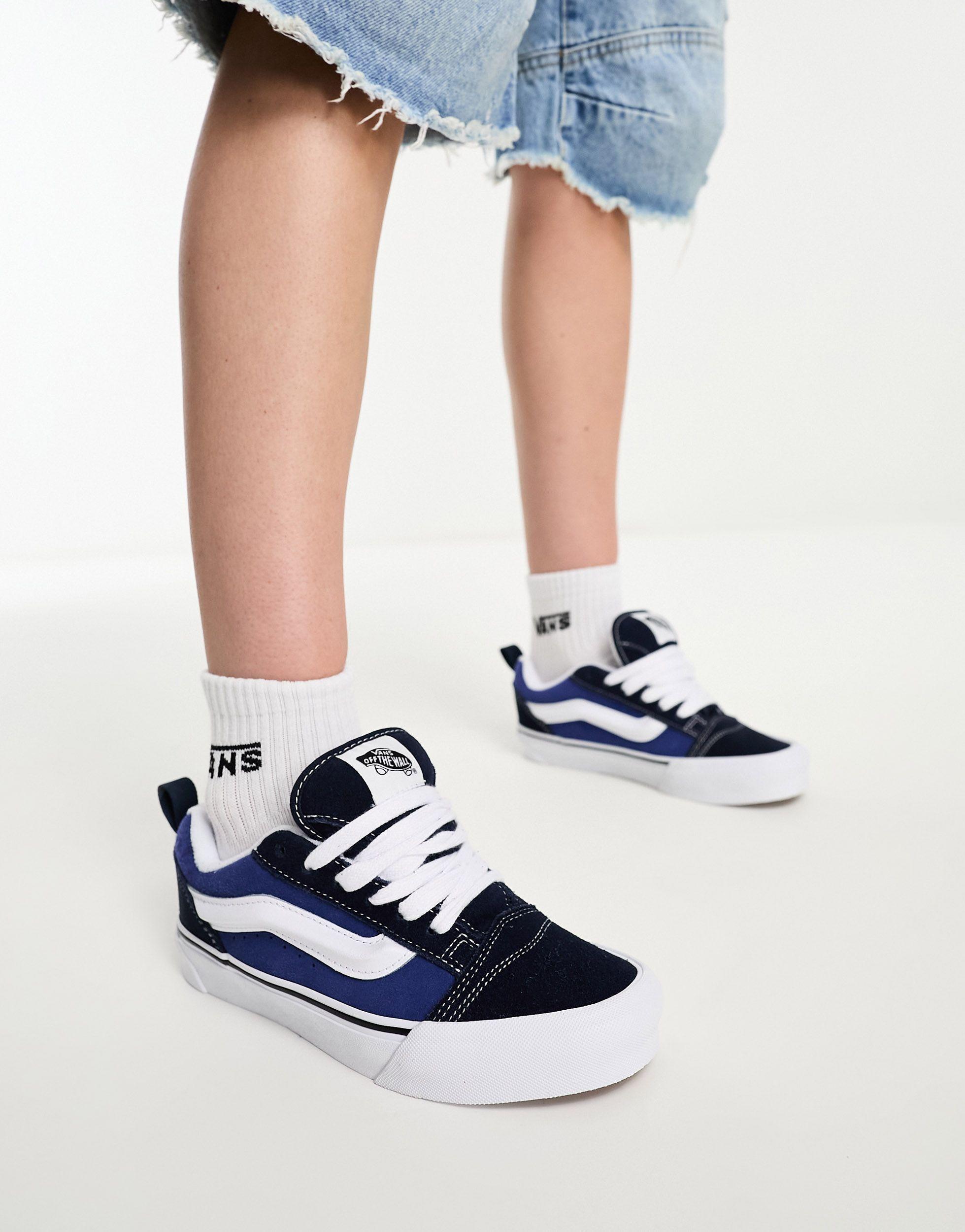 Vans Knu Skool Chunky Sneakers in Blue | Lyst