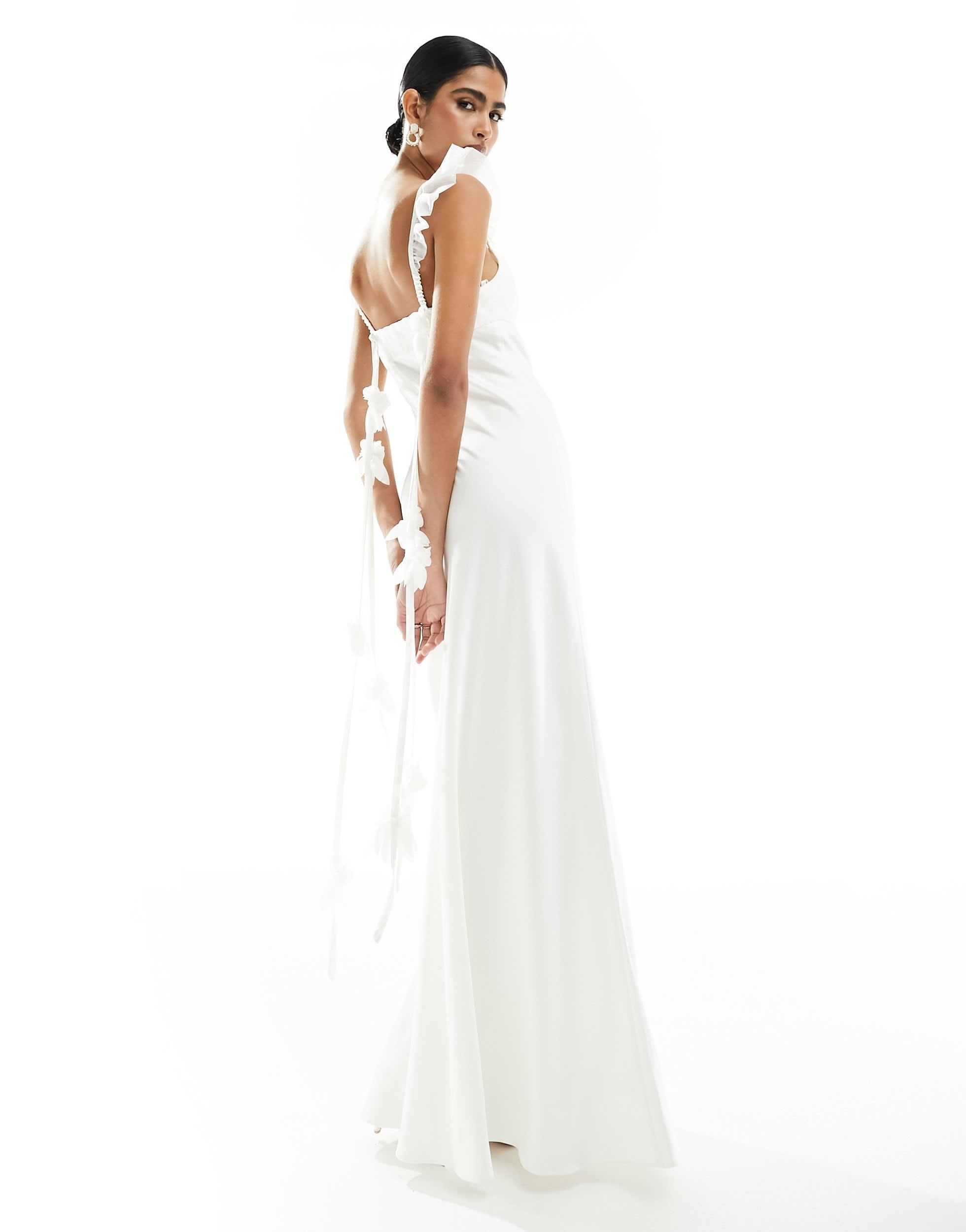 EVER NEW Bridal Trailing Rose Maxi Dress in White | Lyst