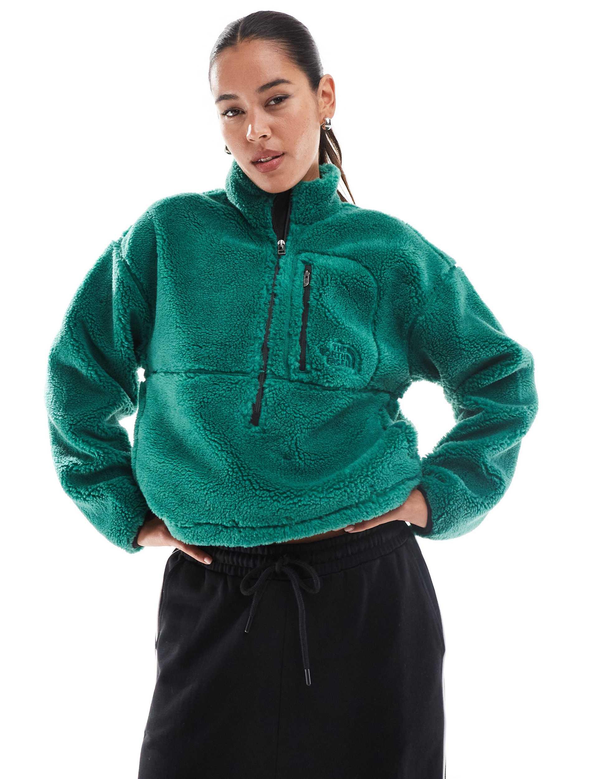 The North Face Extreme Pile Half Zip Pullover Fleece in Green | Lyst