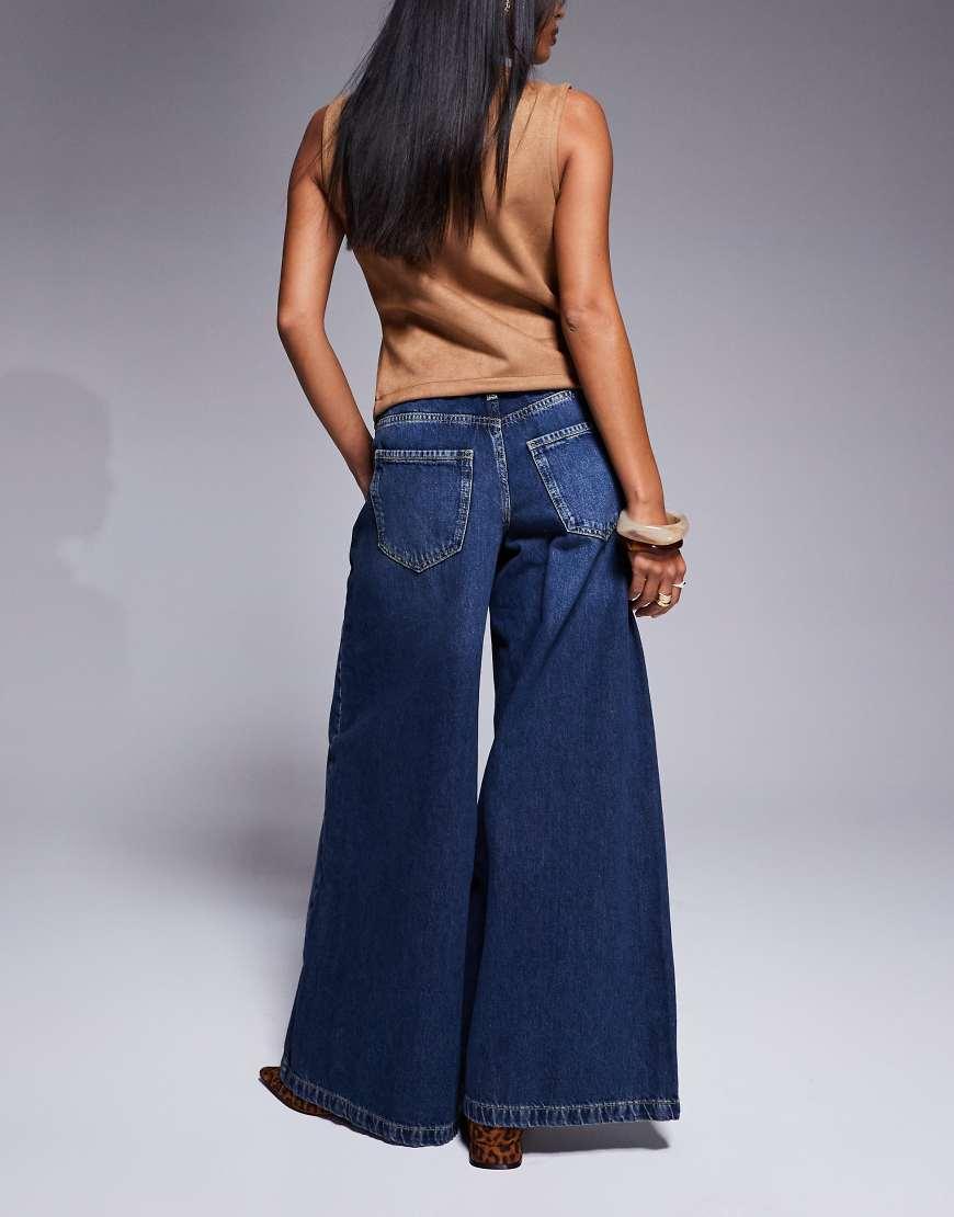 River Island Petite Palazzo Jean in Blue Lyst UK