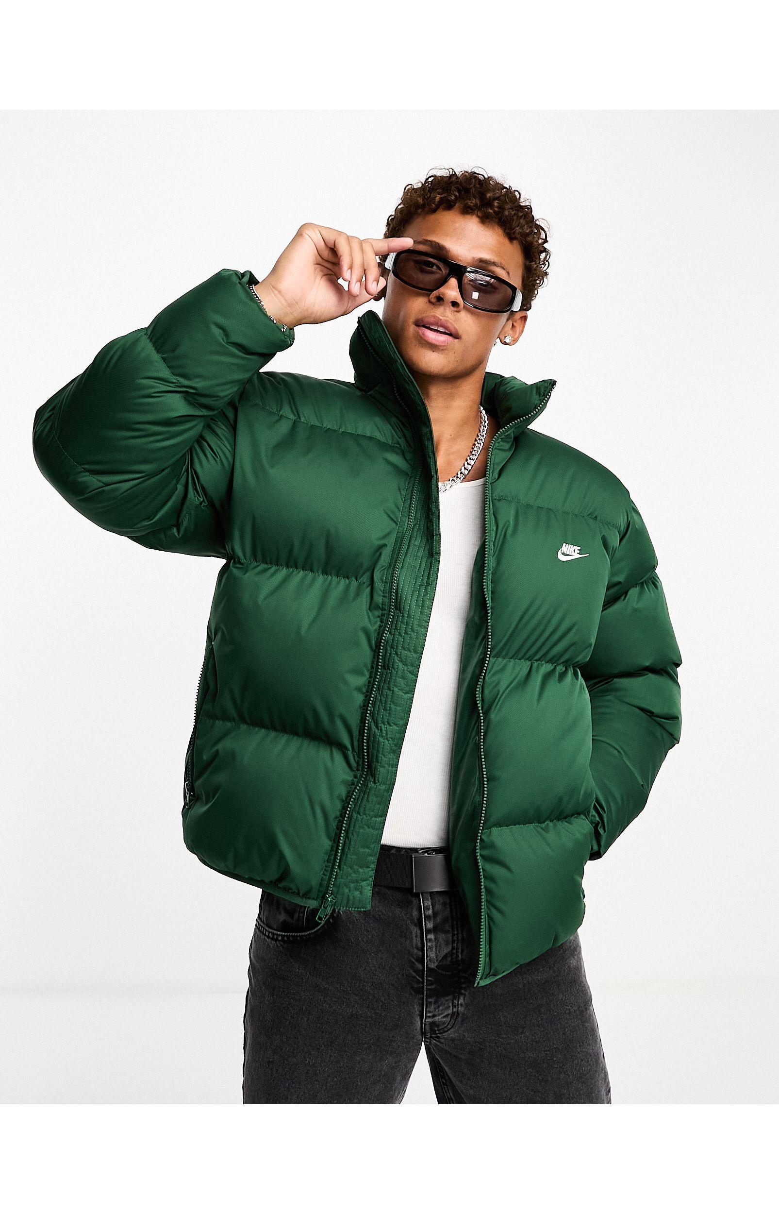 Nike Club Puffer Jacket in Green for Men | Lyst UK