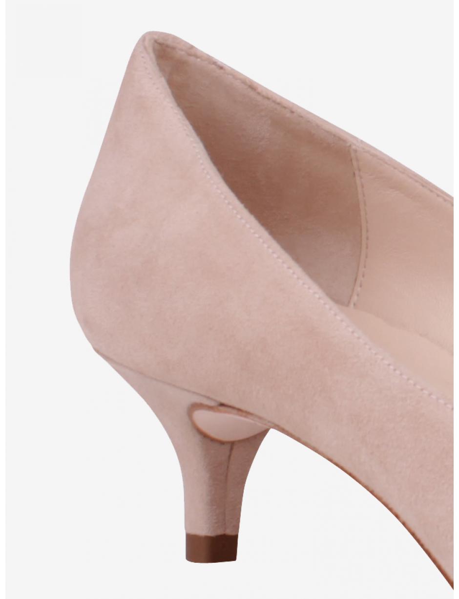 Unisa Nude Suede Court Shoe Kitten Heel in Pink - Lyst Unisa Nude Suede Court Shoe Kitten Heel in Pink - Lyst