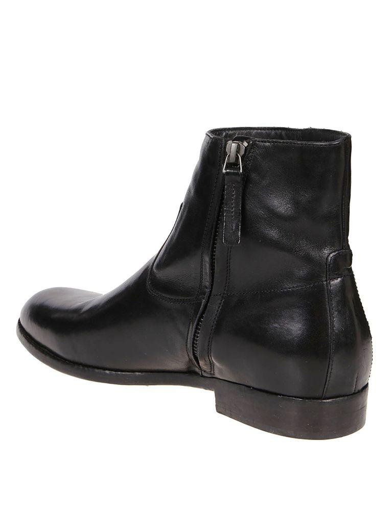 Buttero Men's B8560cup01 Black Leather Ankle Boots for Men - Lyst