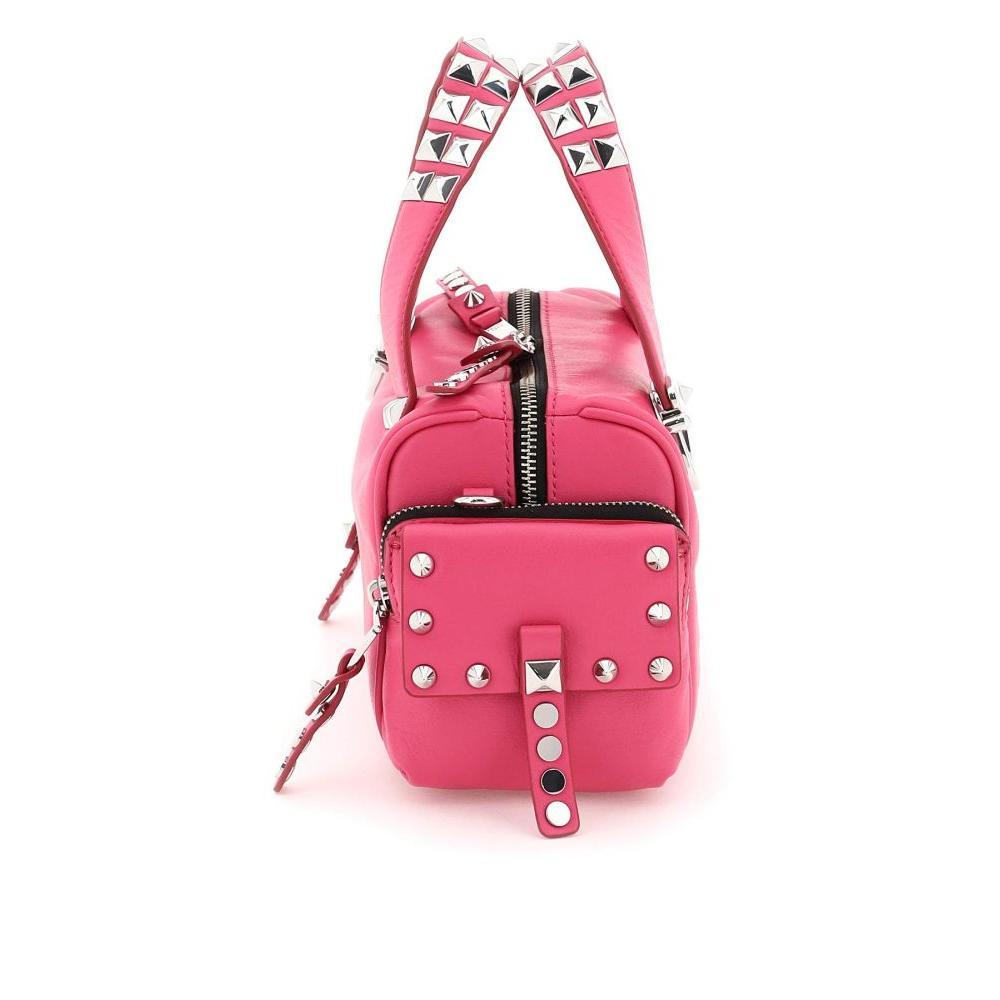 Marc Jacobs 'the Studded Pushlock Mini Satchel' Leather Bag in Pink | Lyst Marc Jacobs 'the Studded Pushlock Mini Satchel' Leather Bag in Pink | Lyst