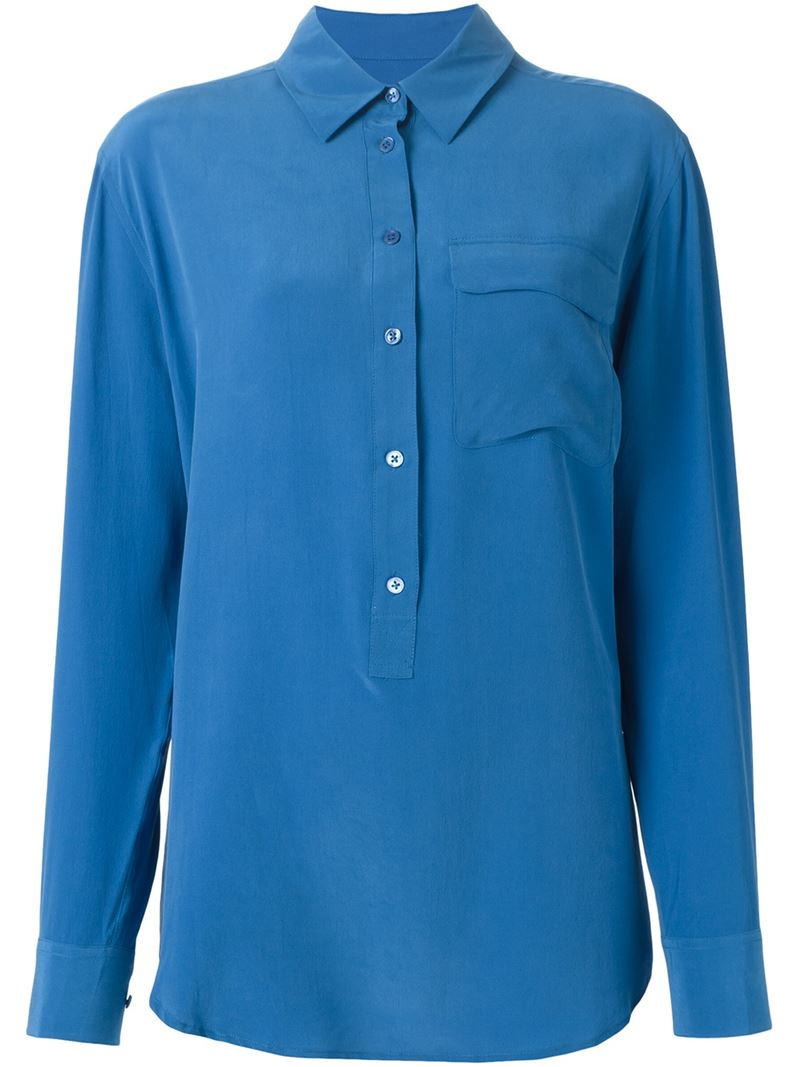 Equipment Chest Pocket Shirt in Blue - Save 60% | Lyst Equipment Chest Pocket Shirt in Blue - Save 60% | Lyst