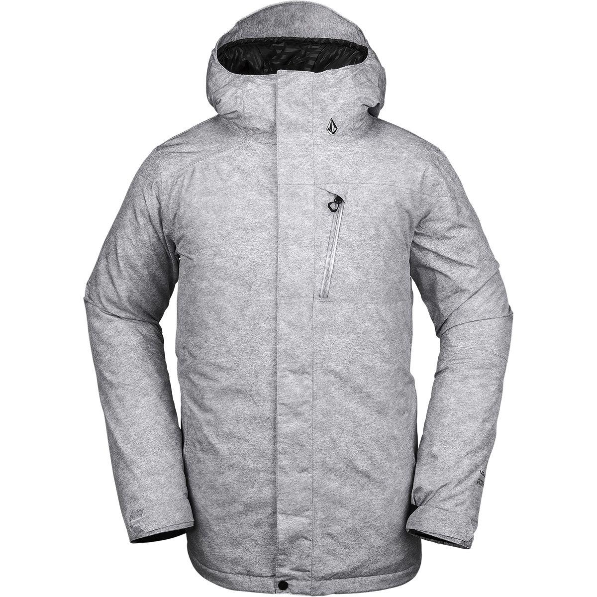 Volcom L Insulated Gore-tex Hooded Jacket in Heather Grey (Gray) for ...