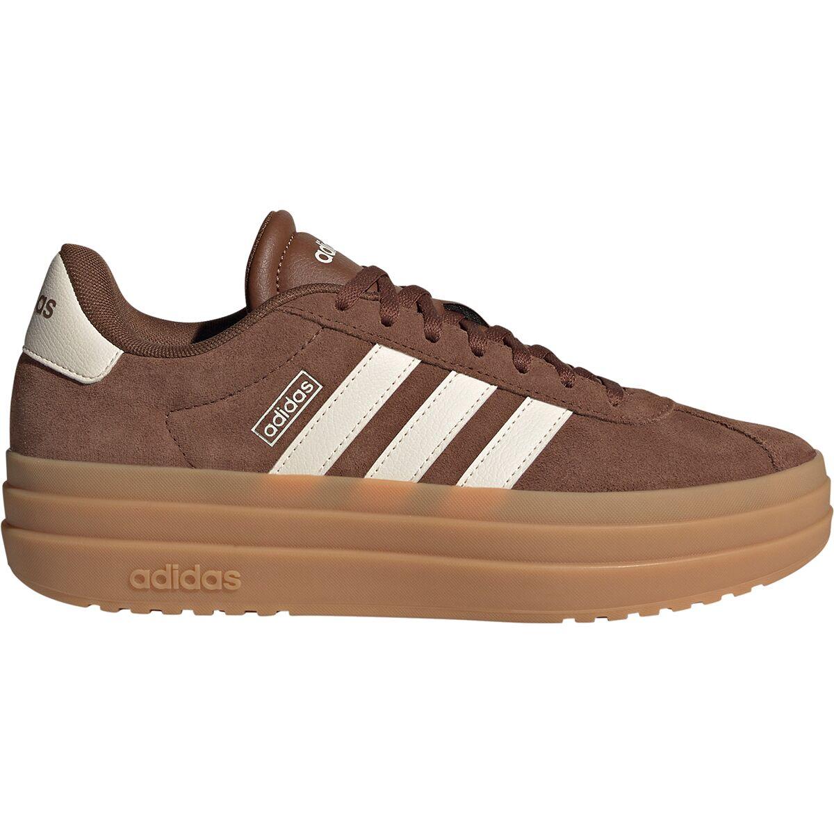 adidas Retro-Styled Leather Casual Sneakers in Brown | Lyst