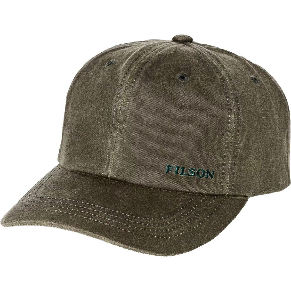 Filson Waxed Cotton Low-Profile Cap in Green | Lyst