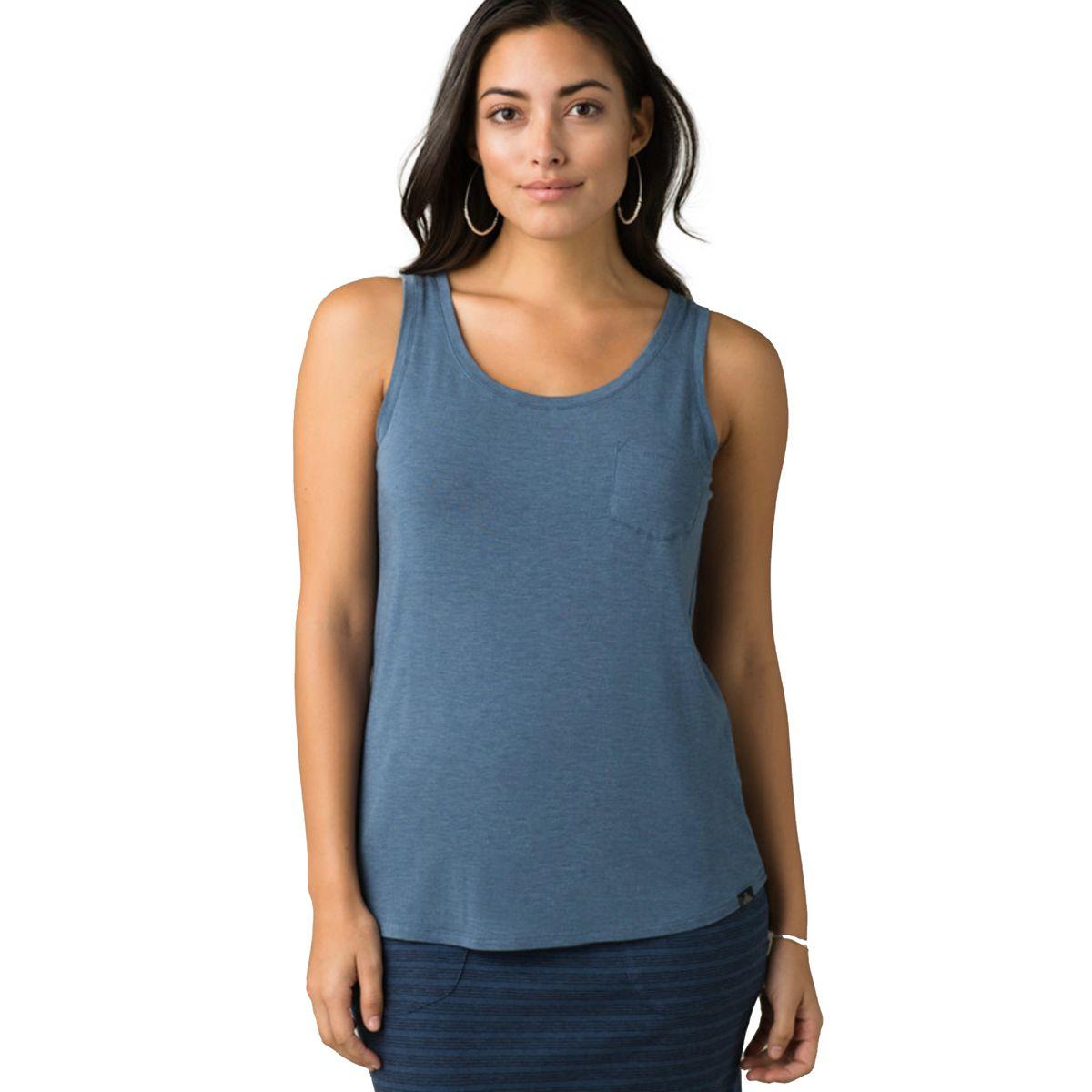 Prana Synthetic Foundation Scoop Neck Tank Top in Nickel Heather (Blue ...