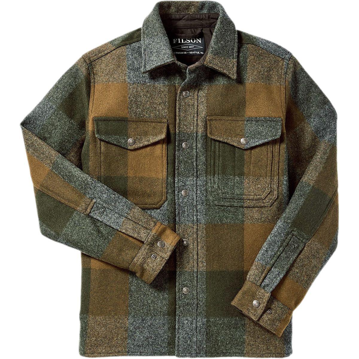 Filson Wool Mackinaw Jac Shirt in Green for Men - Lyst