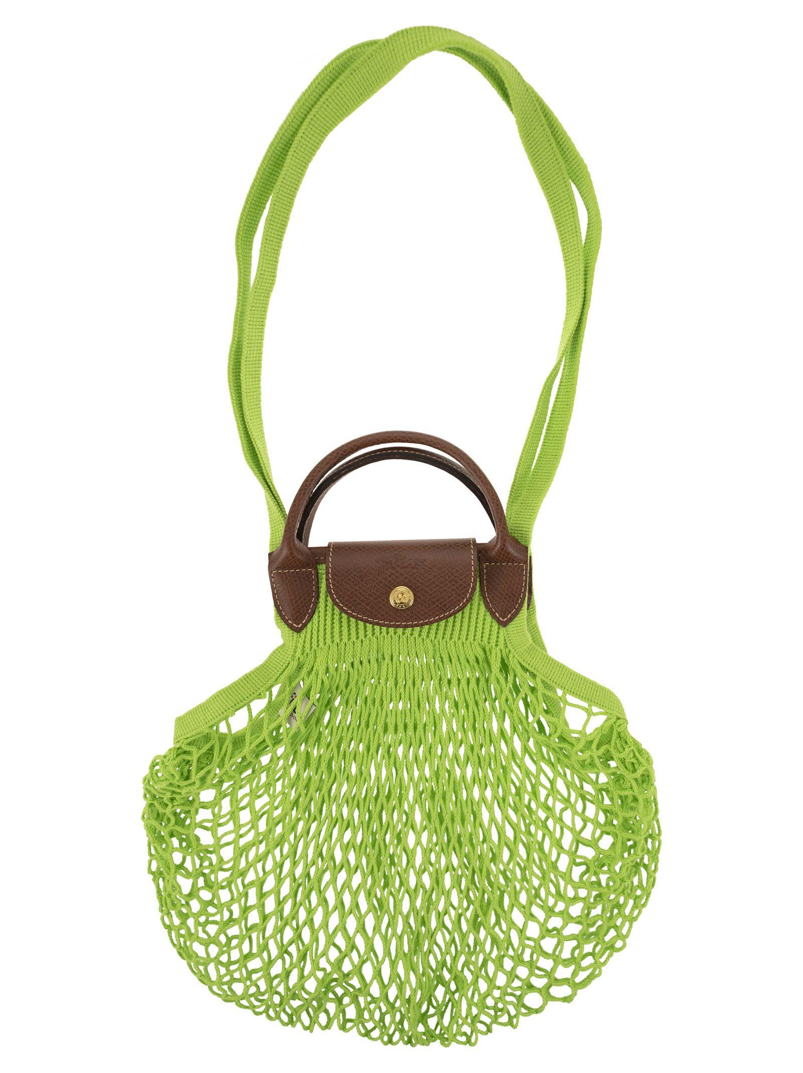 Longchamp Le Pliage Filet - Top Handle Bag in Green | Lyst
