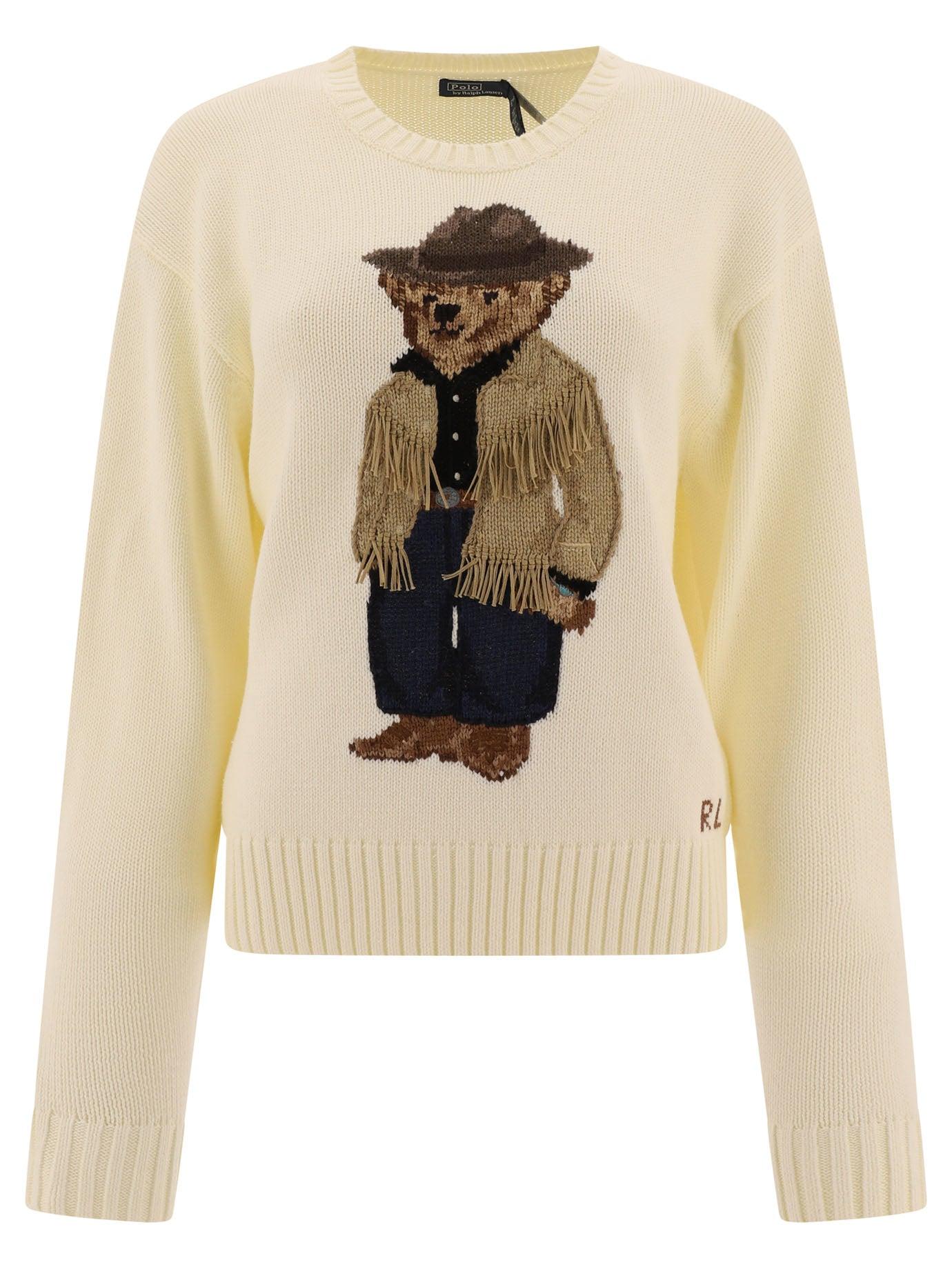 Polo Ralph Lauren "Polo Bear" Sweater in Natural | Lyst