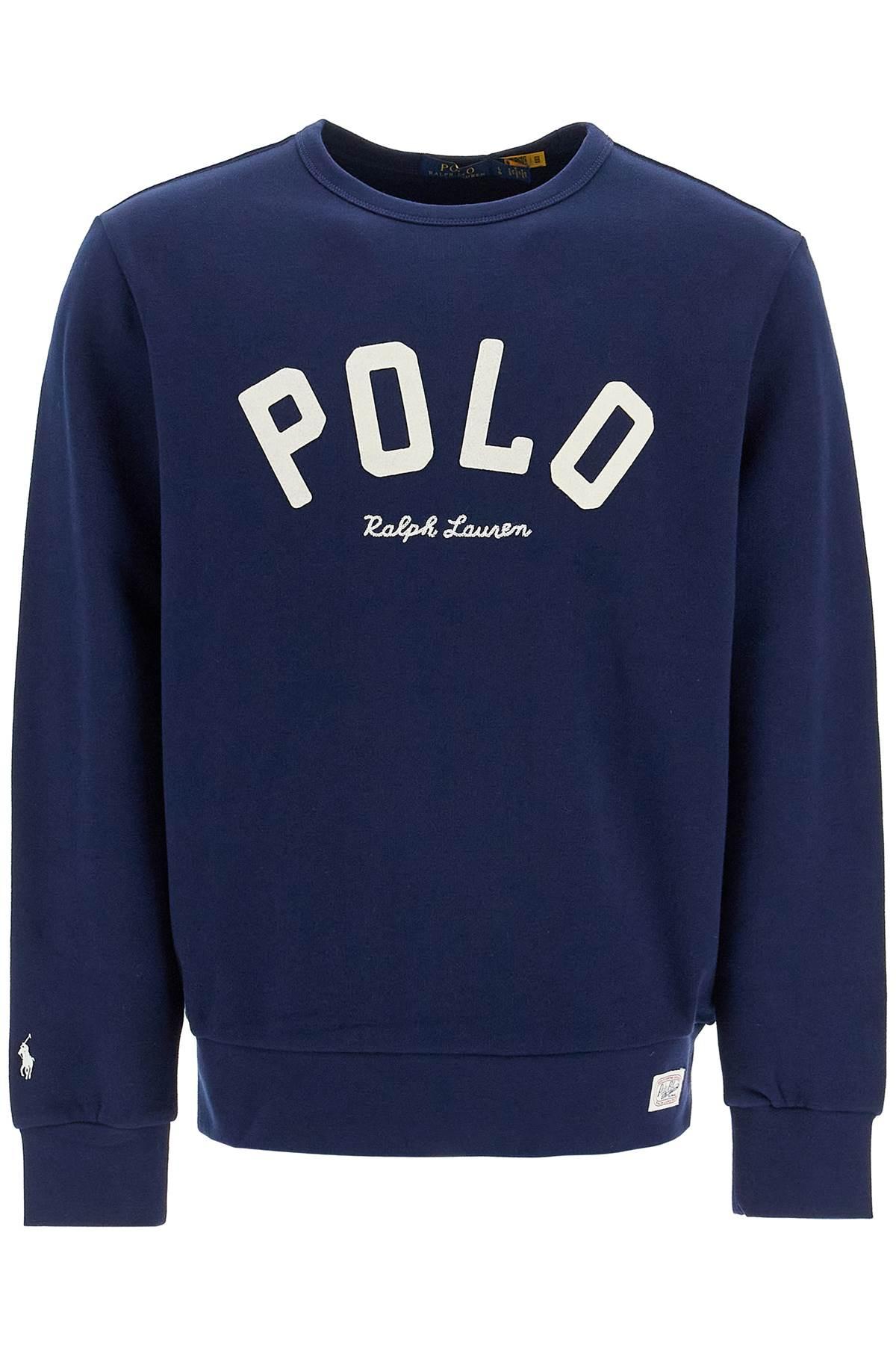 Polo Ralph Lauren Crewneck Sweatshirt With Letter in Blue for Men | Lyst