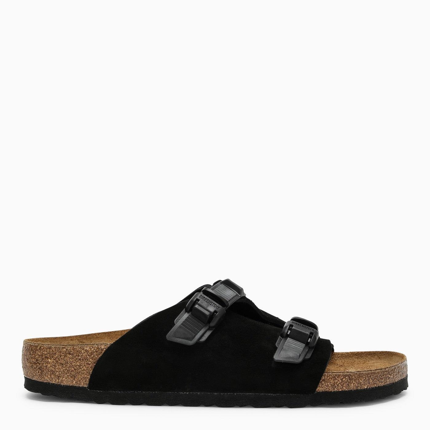 Birkenstock Slide Zürich Tech In Suede in Black for Men | Lyst
