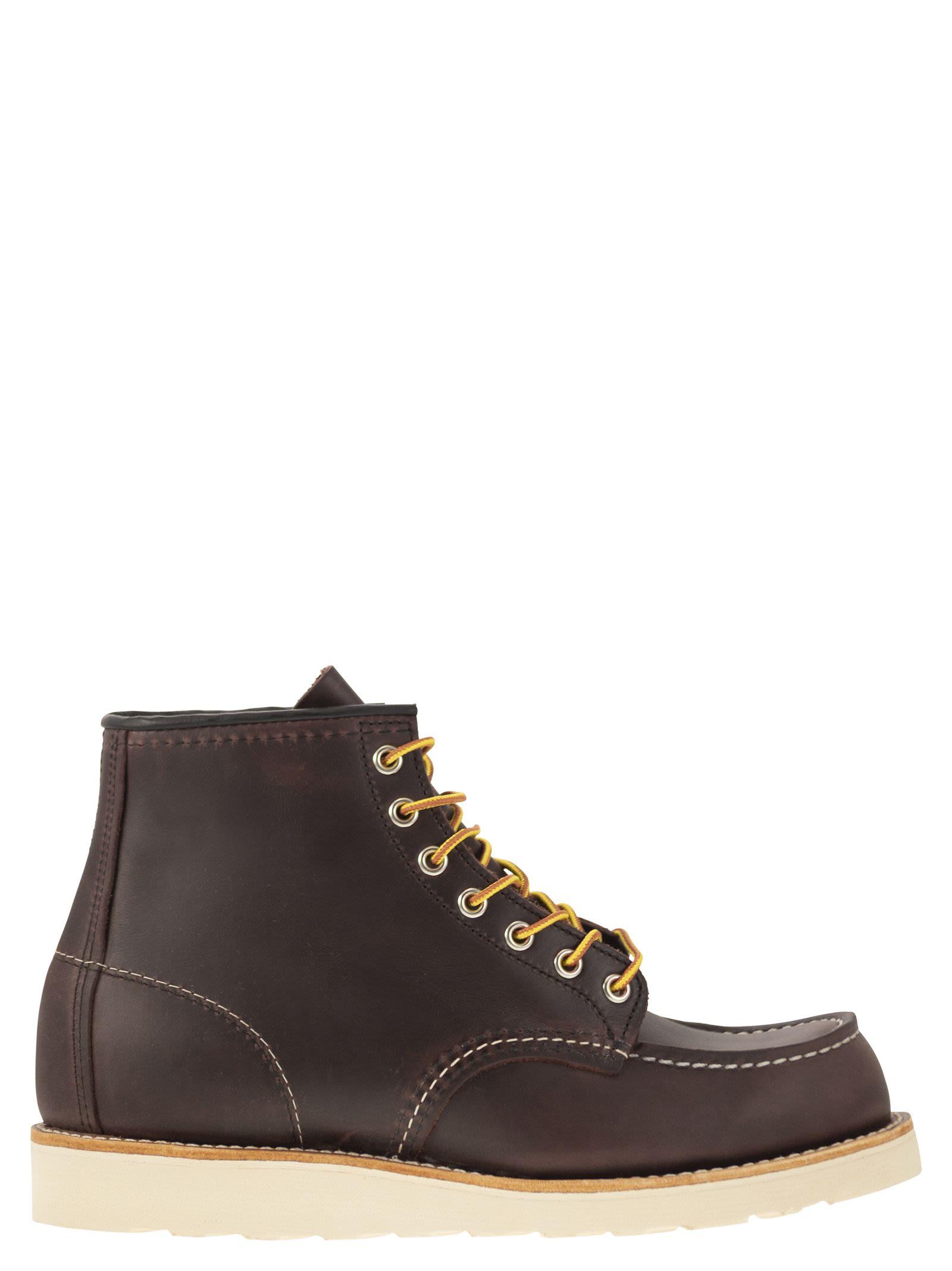 Red Wing Wing Classic Moc Leather Boot With Laces in Brown | Lyst