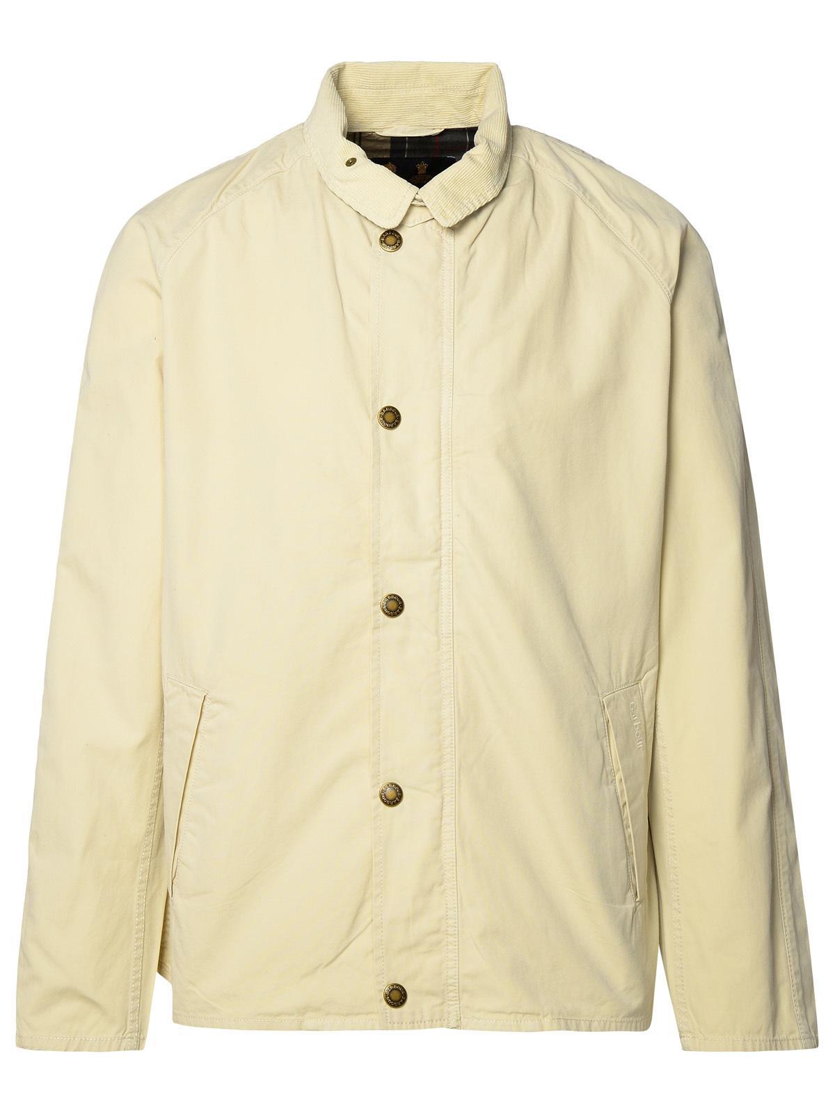Barbour 'Tracker' Ivory Cotton Jacket in Natural for Men | Lyst