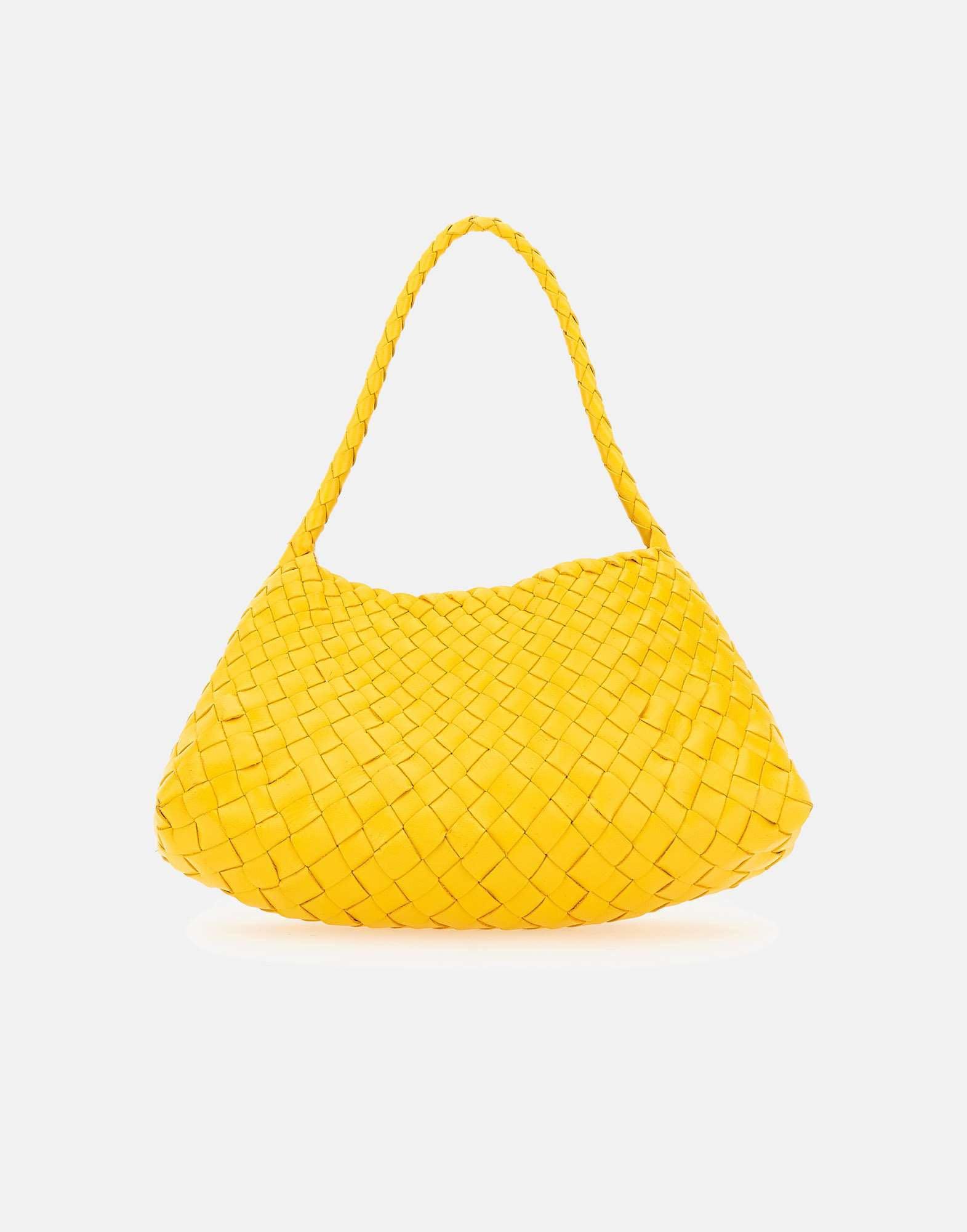 Dragon Diffusion Leather Half Moon Handbag in Yellow | Lyst