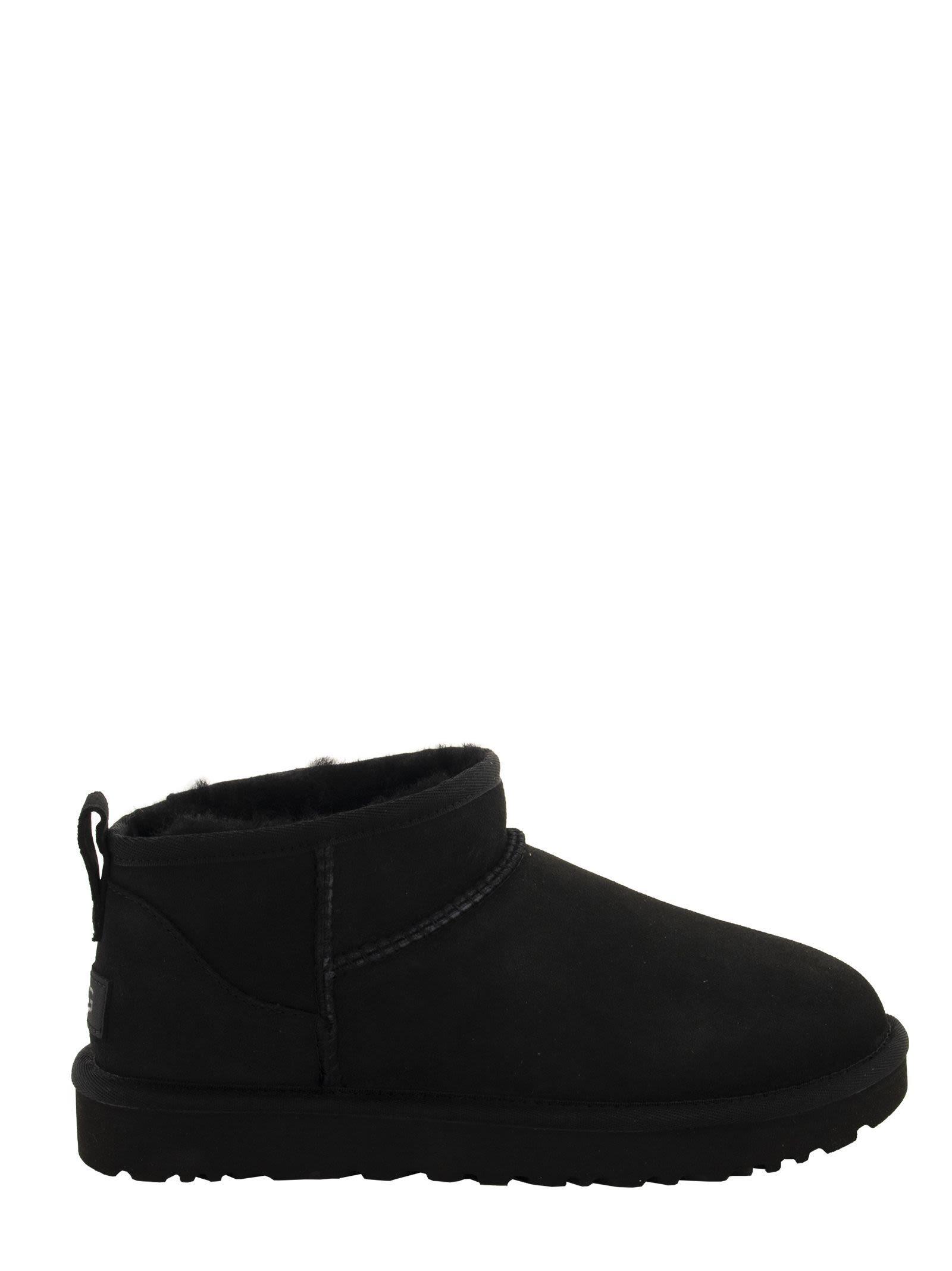 UGG Classic Ultra Mini Sheepskin Boot in Black for Men | Lyst