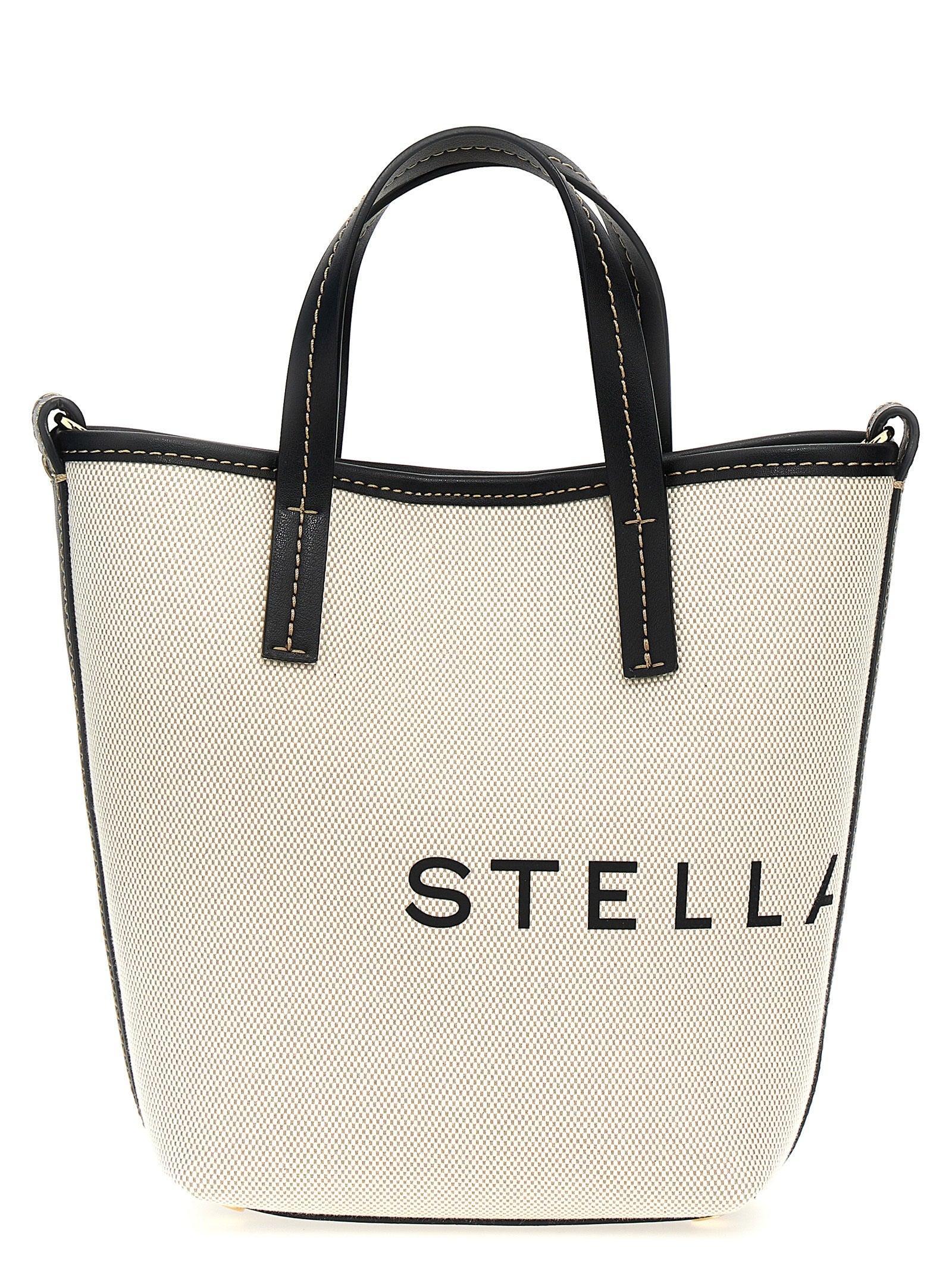 Stella McCartney Logo Shopping Bag in Natural | Lyst Stella McCartney Logo Shopping Bag in Natural | Lyst