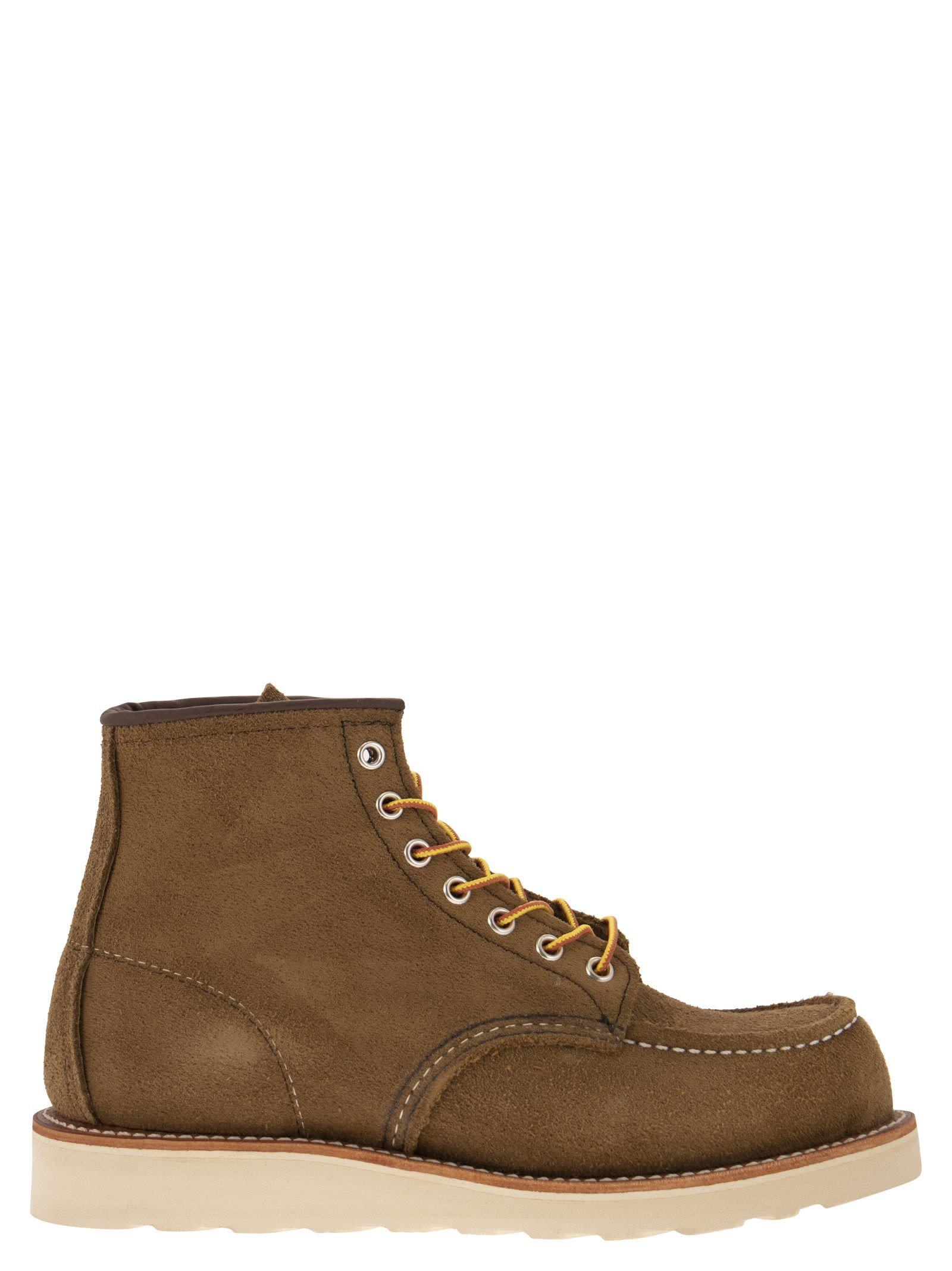 Red Wing Classic Moc Mohave Suede Lace Up Boot in Brown | Lyst