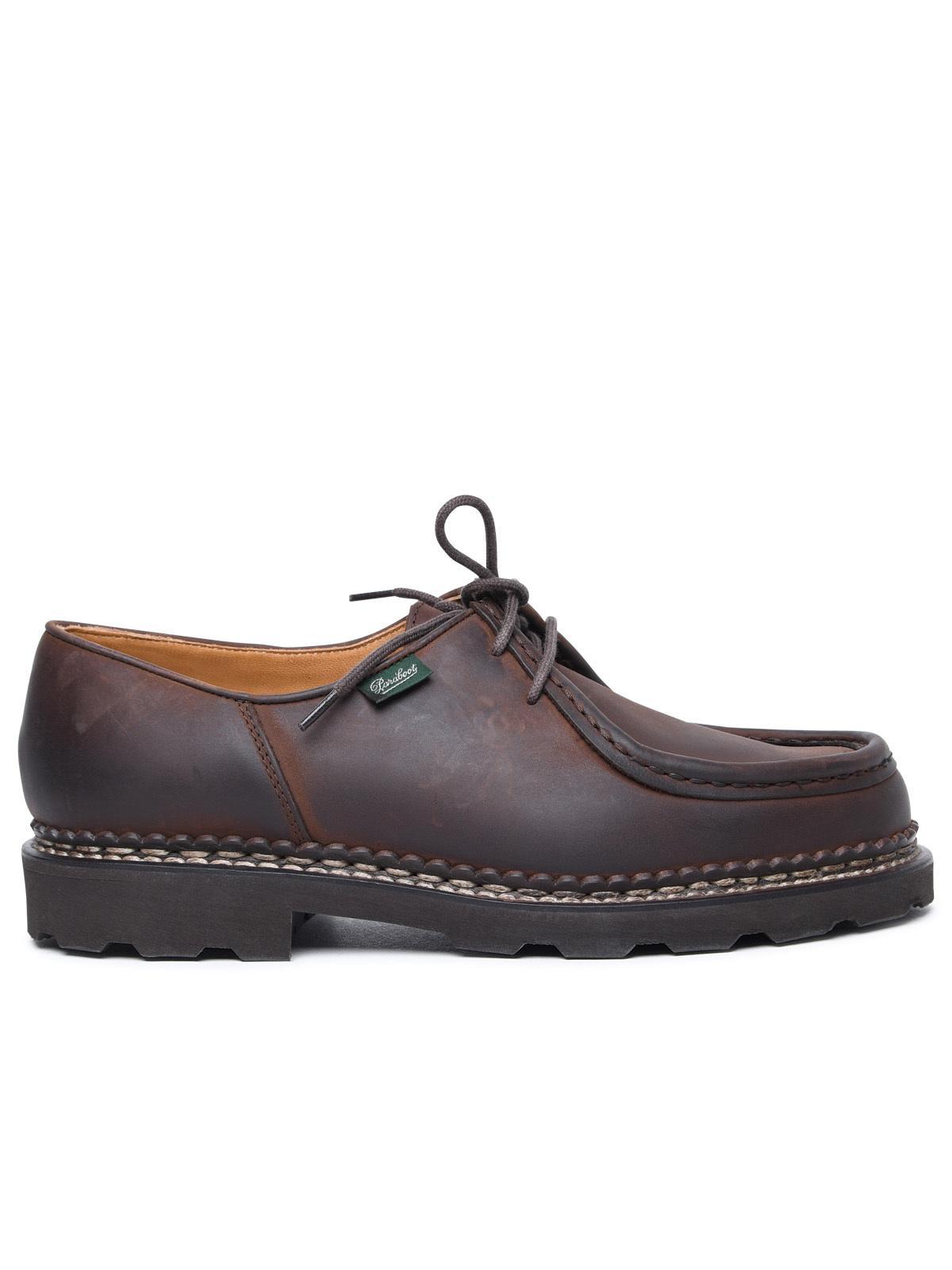 Paraboot 'Michael' Lear Derby Shoes in Brown | Lyst