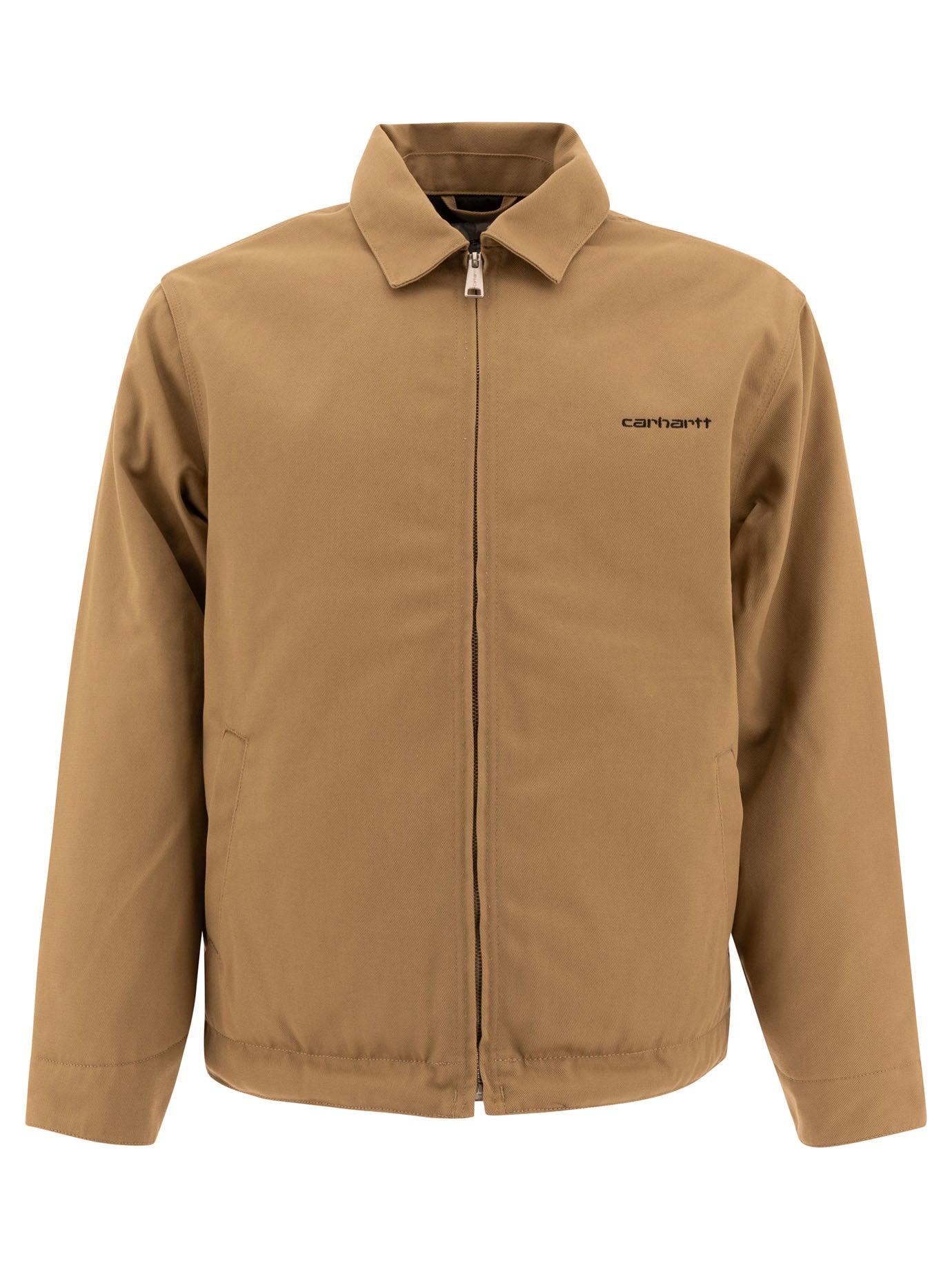 Carhartt "Module Script" Jacket in Brown for Men | Lyst