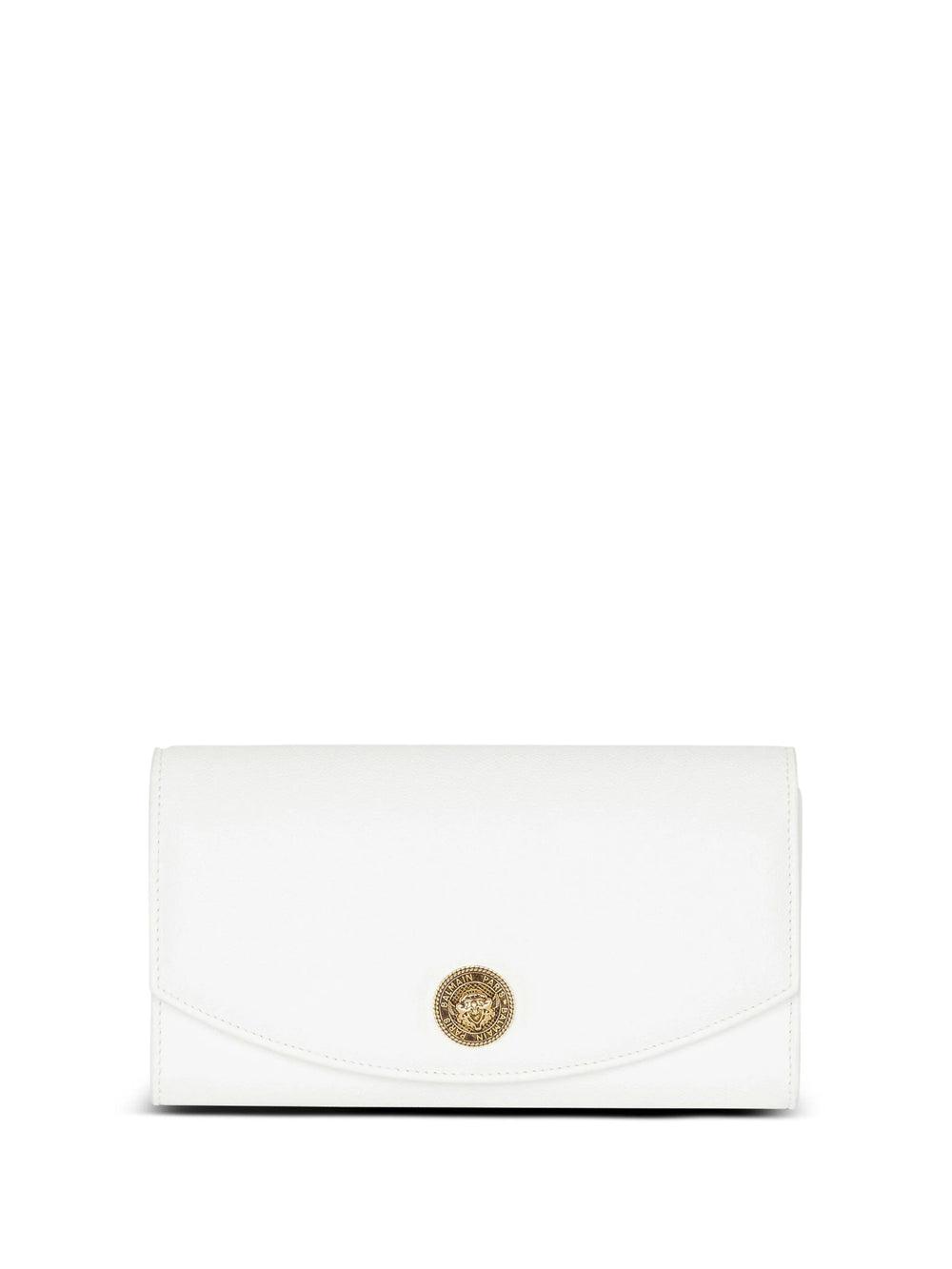 Balmain Emblème Shoulder Bag in White for Men | Lyst
