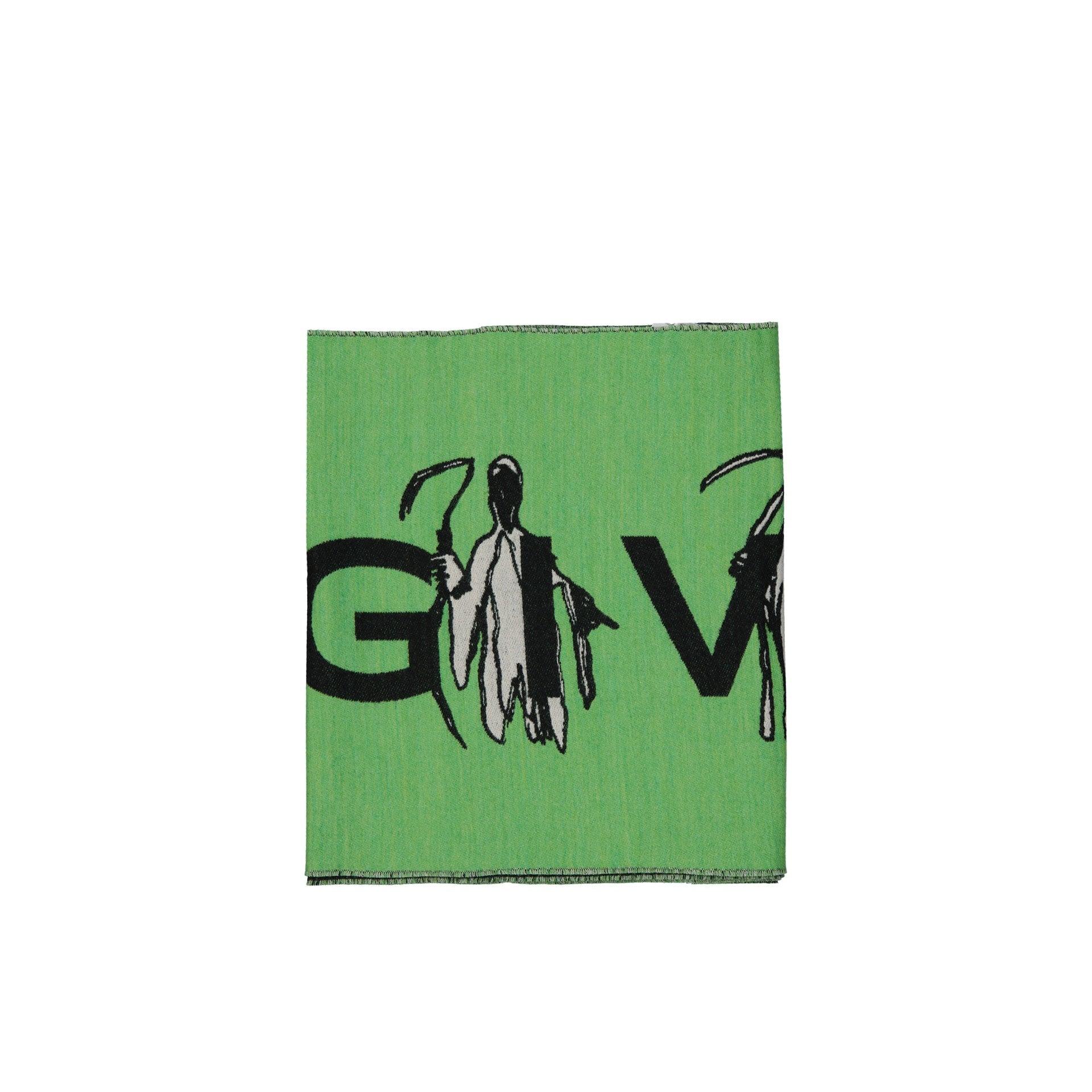 Givenchy Logo Wool Scarf in Green for Men | Lyst UK