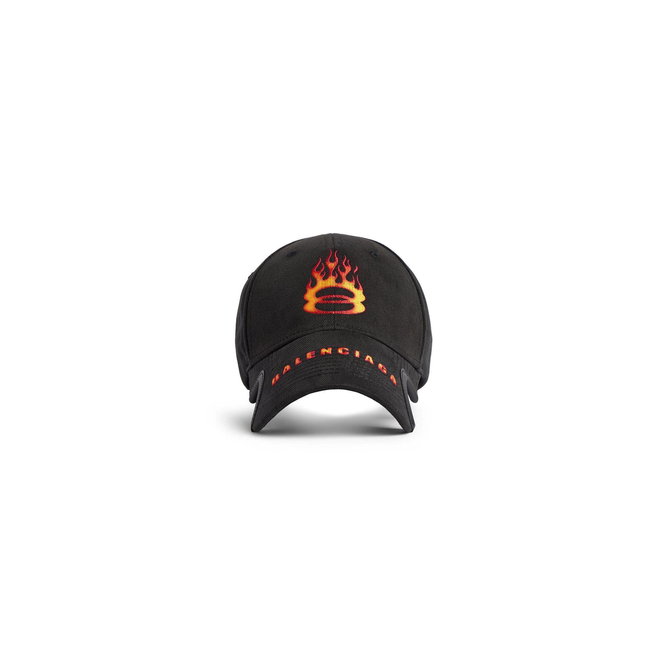 Balenciaga Burning Unity Cap in Black | Lyst Balenciaga Burning Unity Cap in Black | Lyst