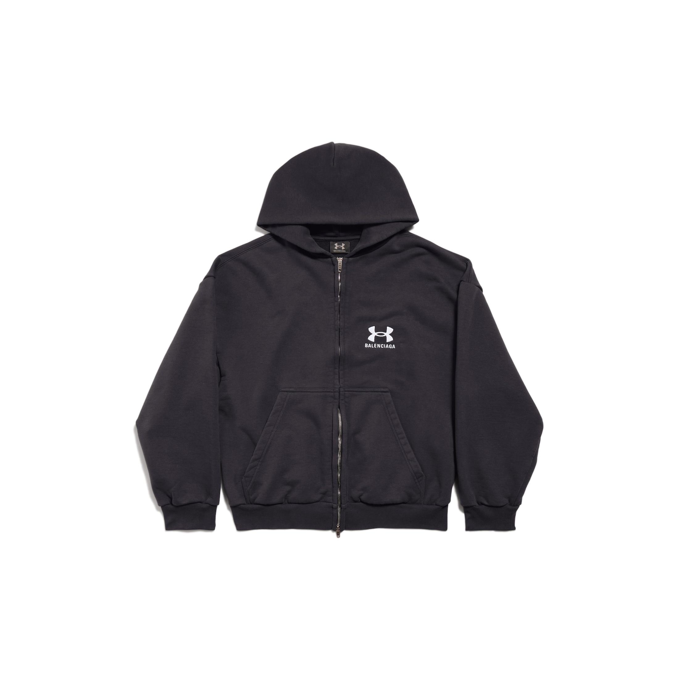 Balenciaga Under Armour Zip Up Hoodie Regular Fit in Blue Lyst UK