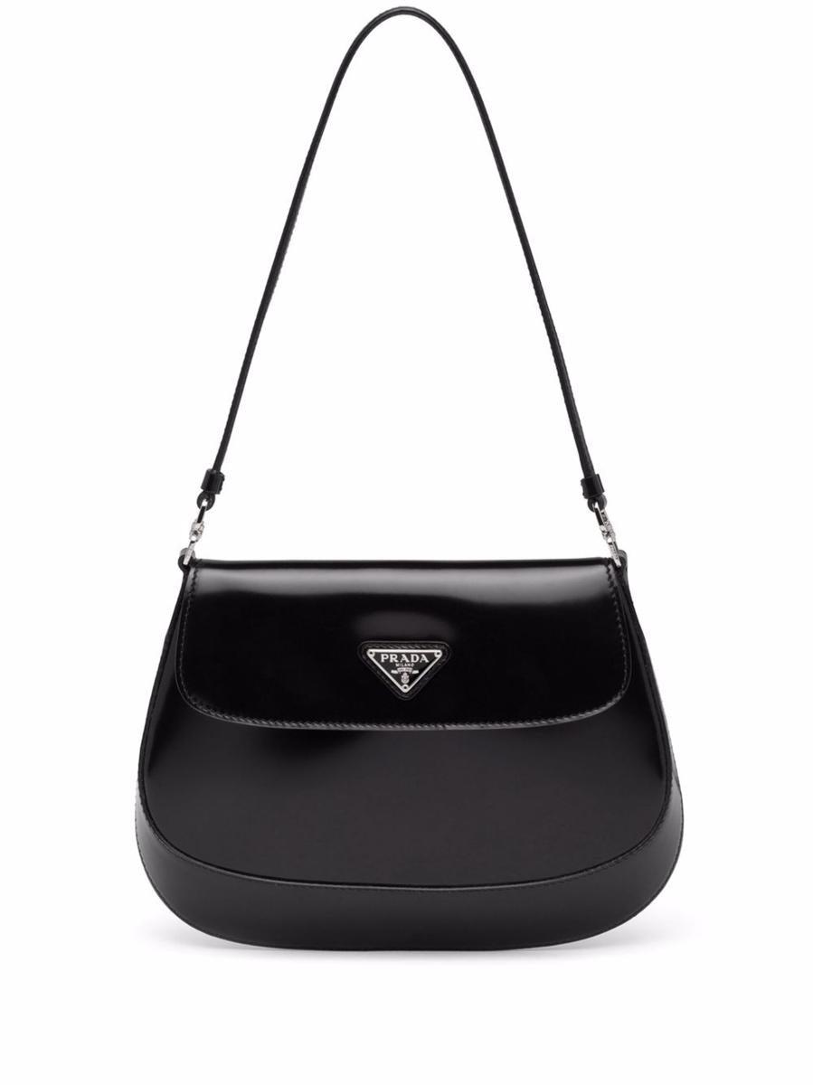 Prada Cleo Shoulder in Black | Lyst