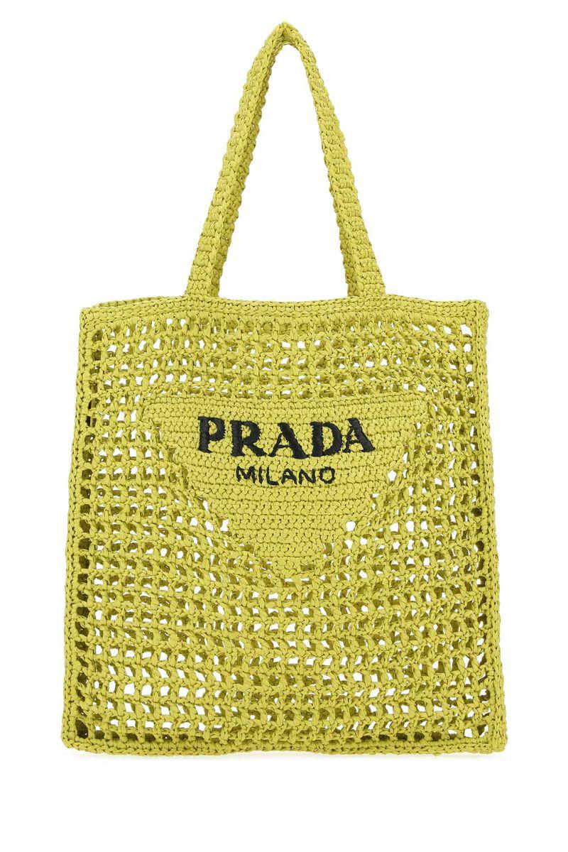 Prada Handbags in Yellow | Lyst