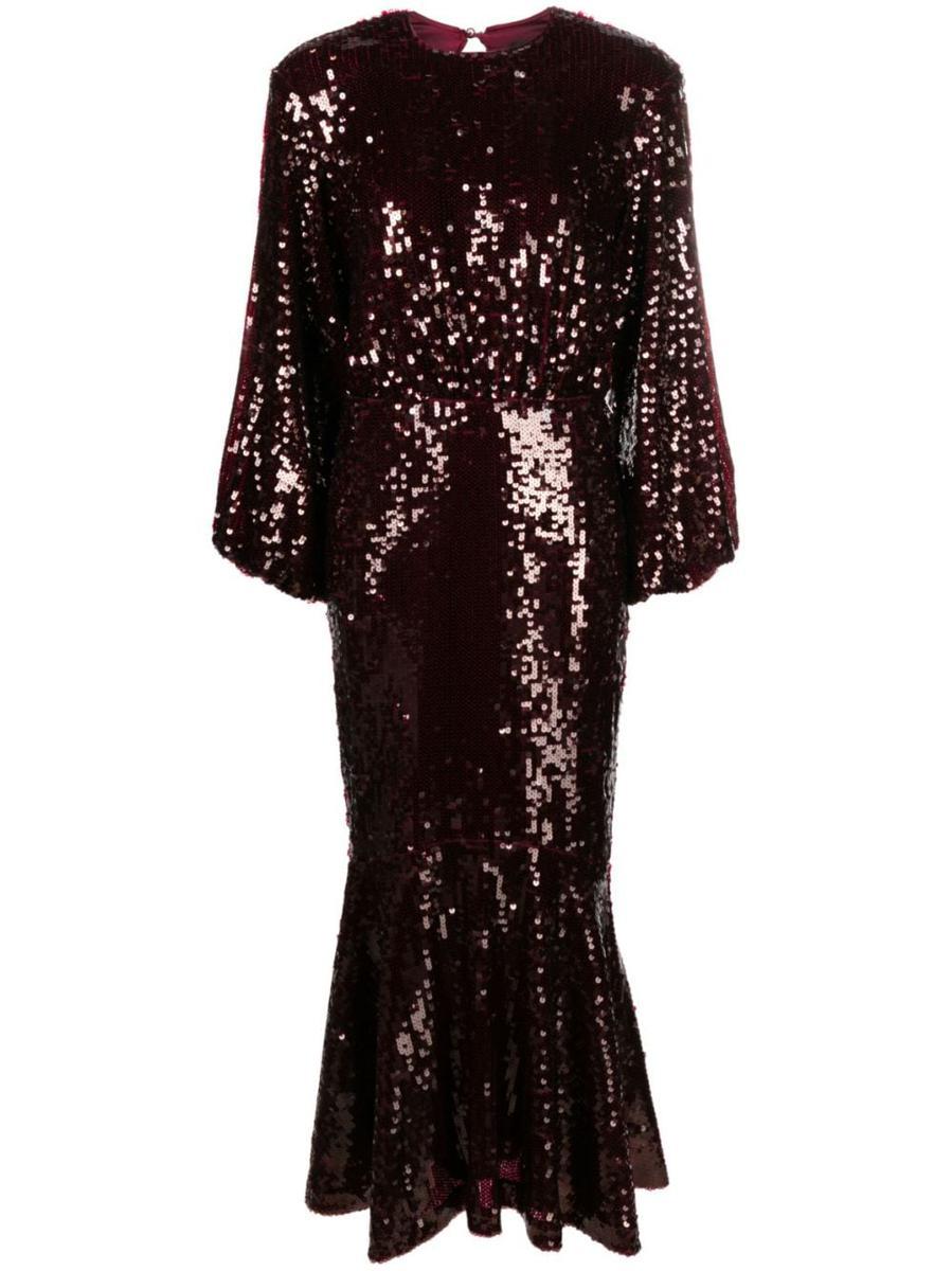 ROTATE BIRGER CHRISTENSEN Sequin Embellished Maxi Dress in Black | Lyst