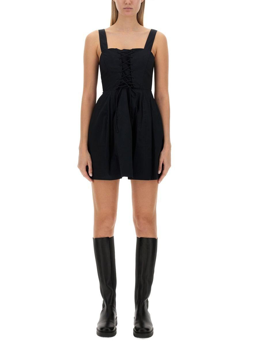 STAUD Mini Sutton Dress in Black | Lyst