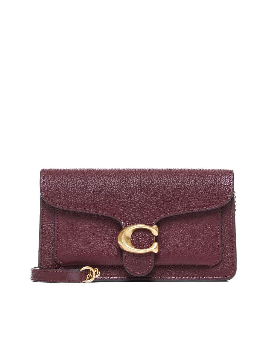 COACH Tabby Chain Clutch in Purple | Lyst