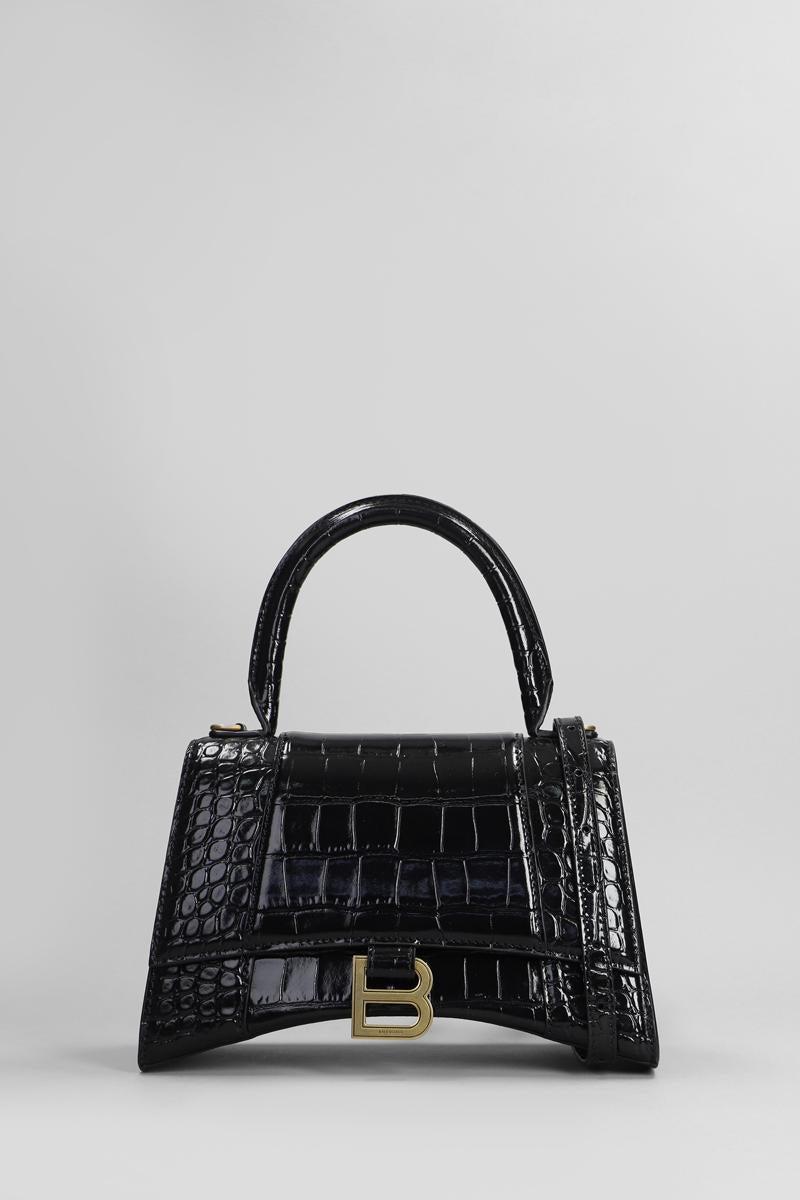 Balenciaga Hourglass Shoulder Bag in Black | Lyst UK