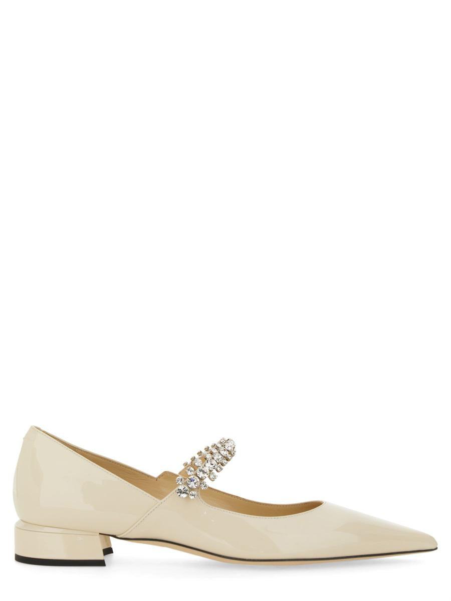 Jimmy Choo Sandal "Bing Pump Flat" in Natural | Lyst