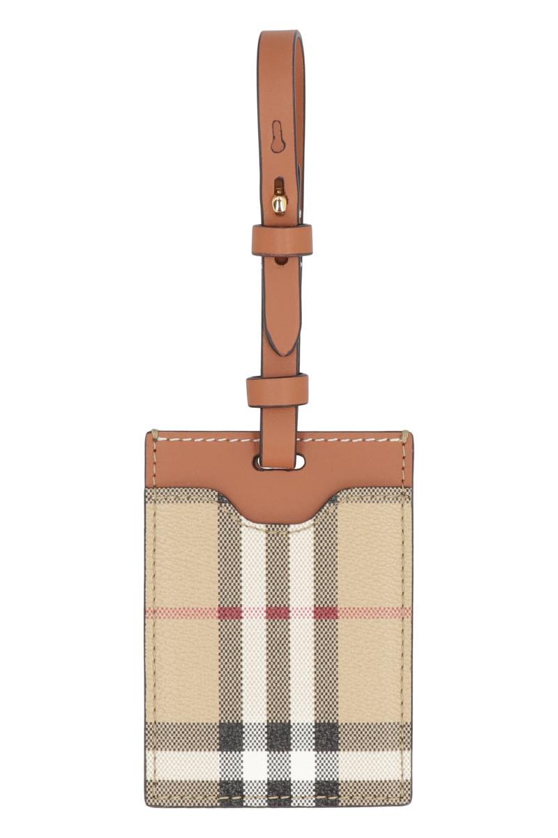 Burberry Leather Luggage Tag in Natural | Lyst