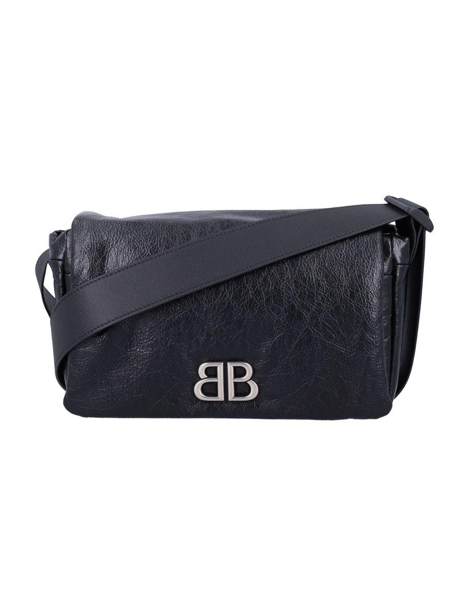 Balenciaga Monaco Flap Bag in Blue for Men | Lyst