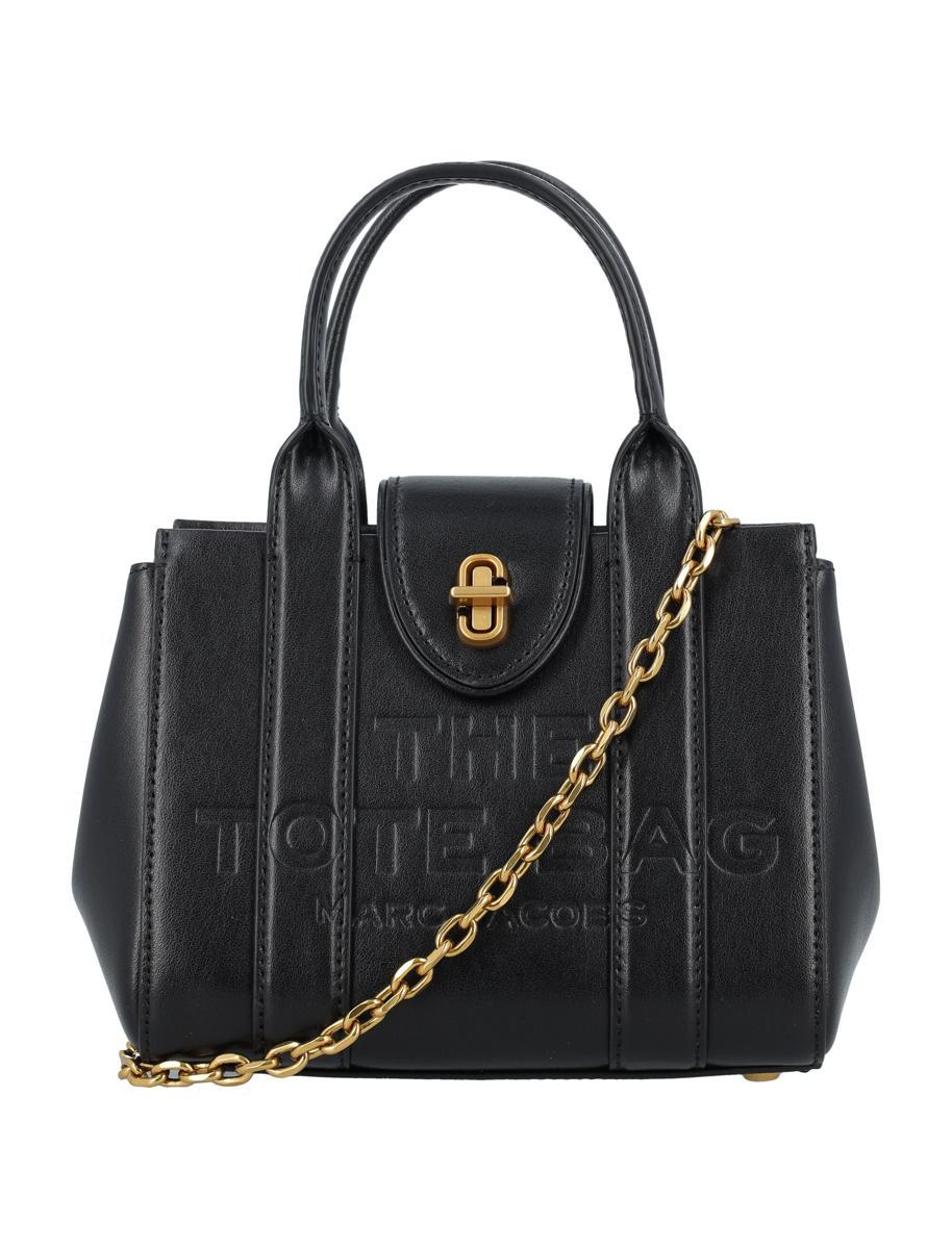 Marc Jacobs The Mini Tote Turn Lock Bag in Black | Lyst